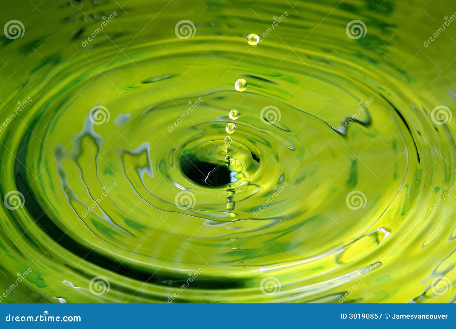 Water Drop Abstraction Like Pearls Falling Down To a Pond Stock Image ...