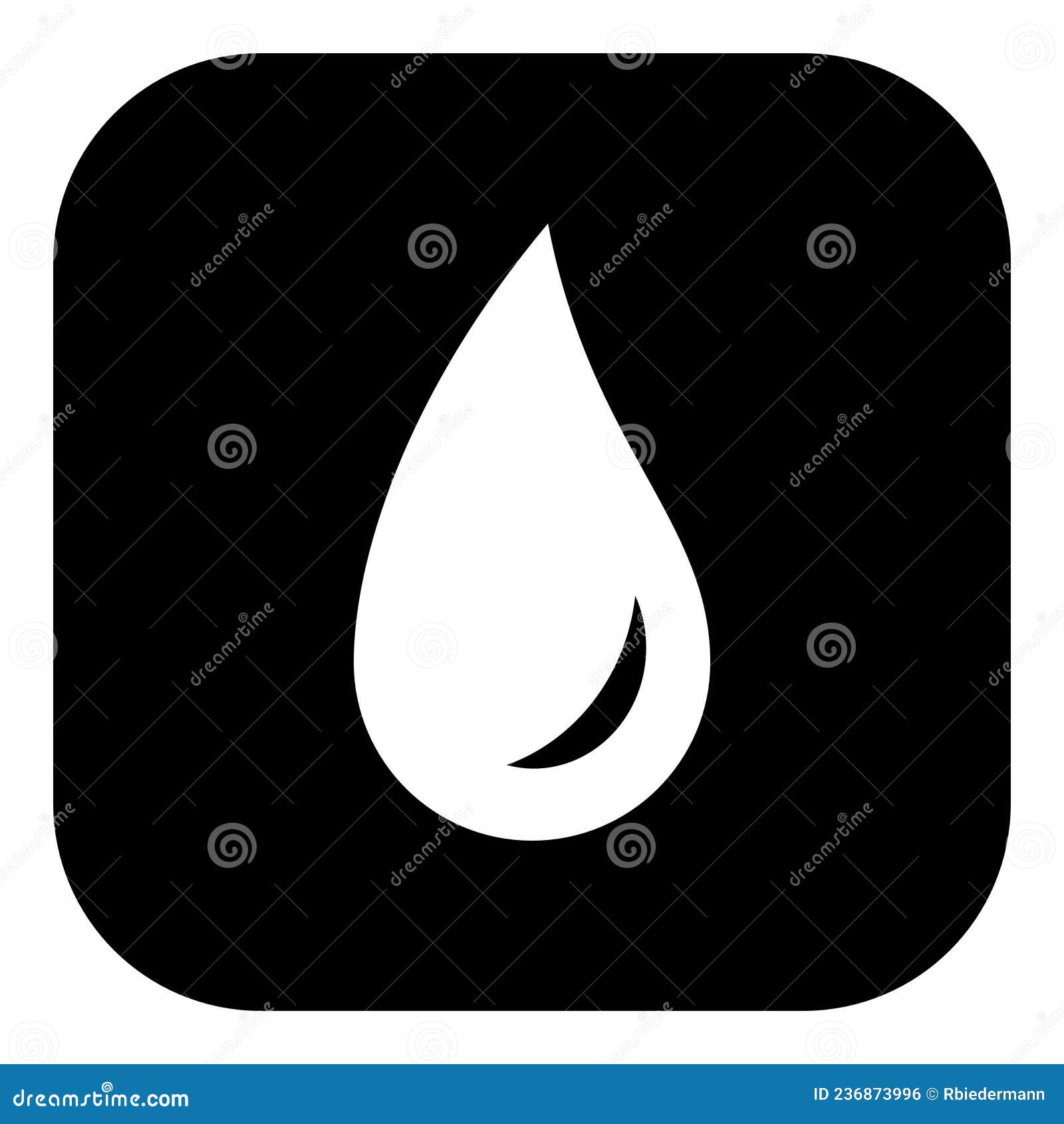 Water drop and app icon stock vector. Illustration of waterdrop - 236873996
