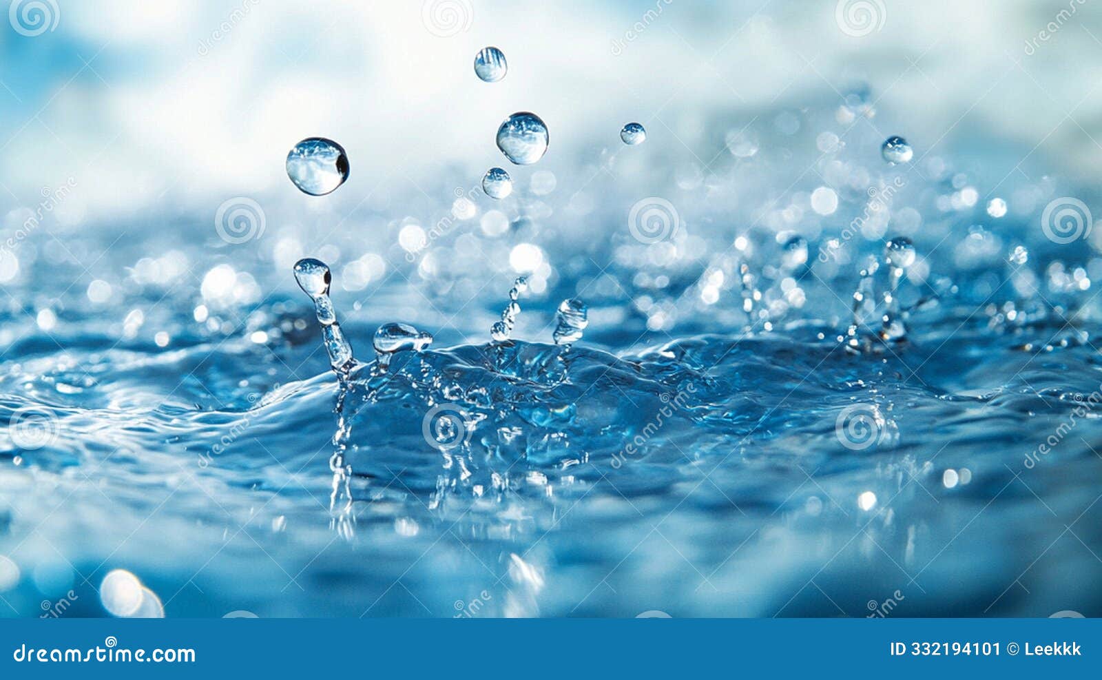 Water Drop Background Water Element Material Water Surface Dynamic ...