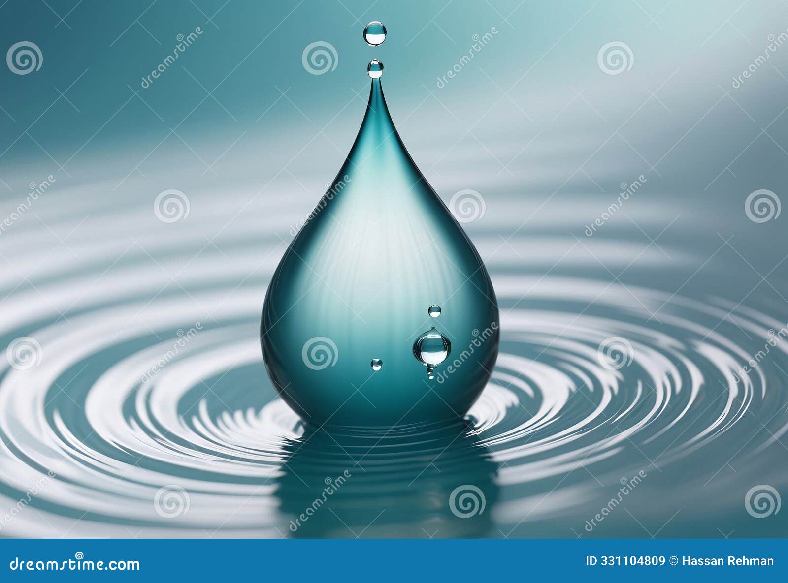 Water Drop Banner Business Background Stock Illustration - Illustration ...