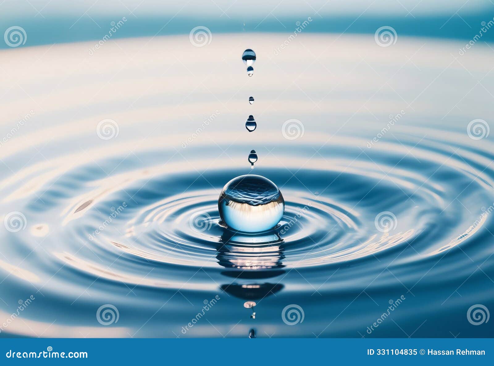 Water Drop Banner Business Background Stock Illustration - Illustration ...