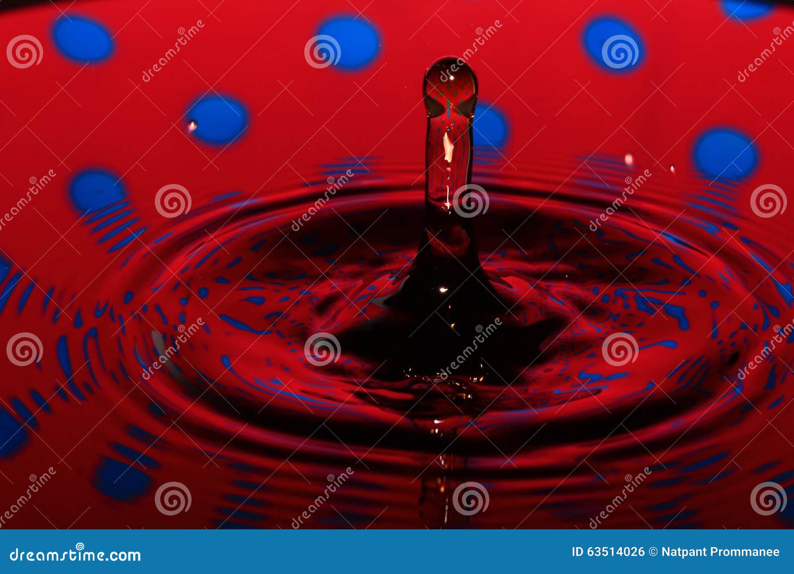 Water Drop stock photo. Image of blue, impact, drop, nature - 63514026