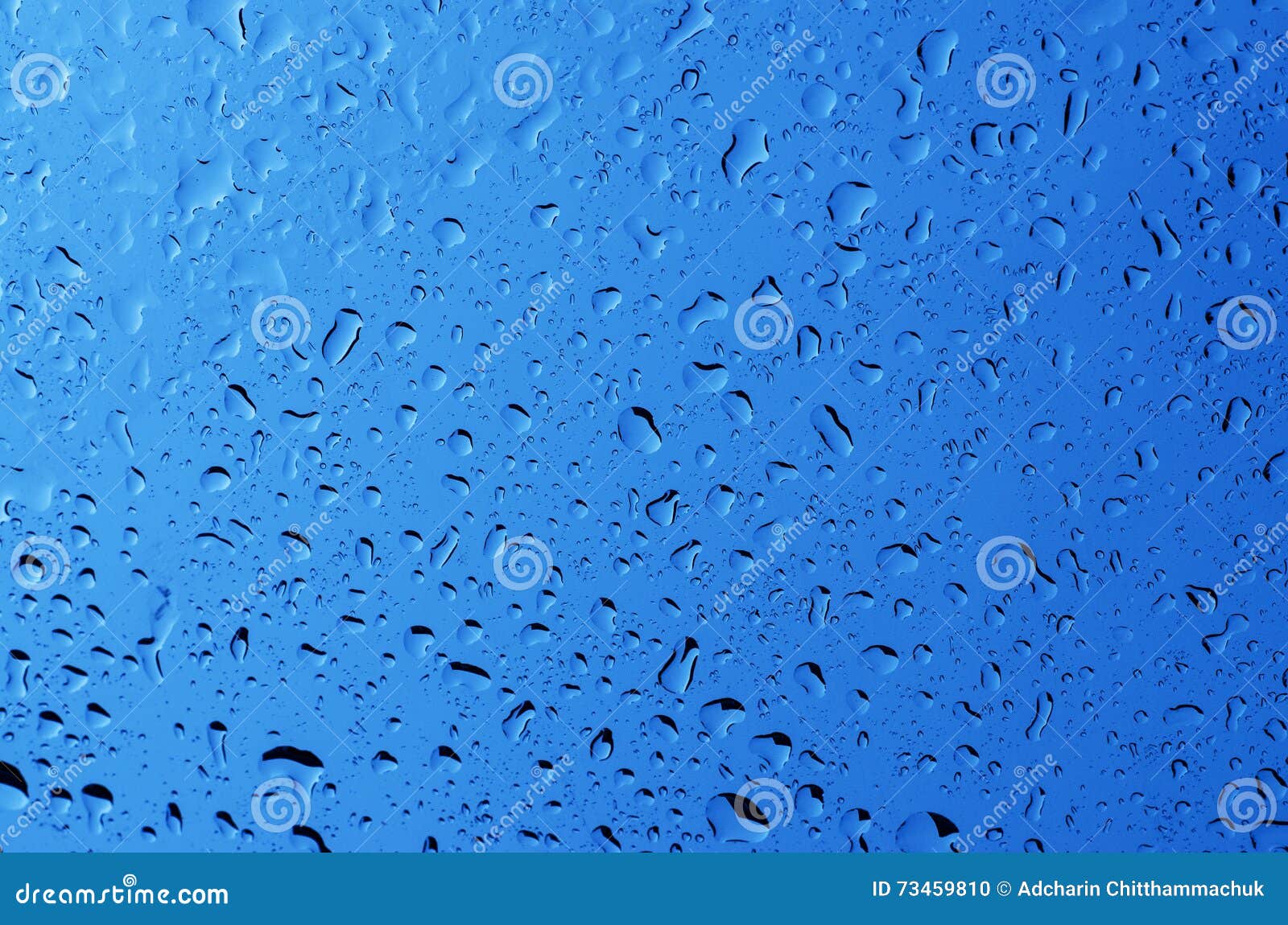 Water Drop on Blue Background Stock Photo - Image of pink, drop: 73459810