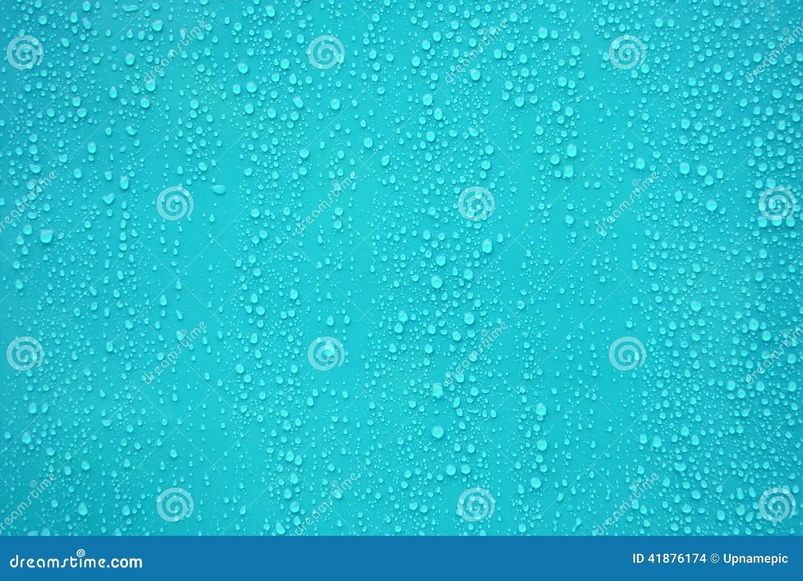 Water Drop on Blue Background. Stock Photo - Image of golden, cold ...