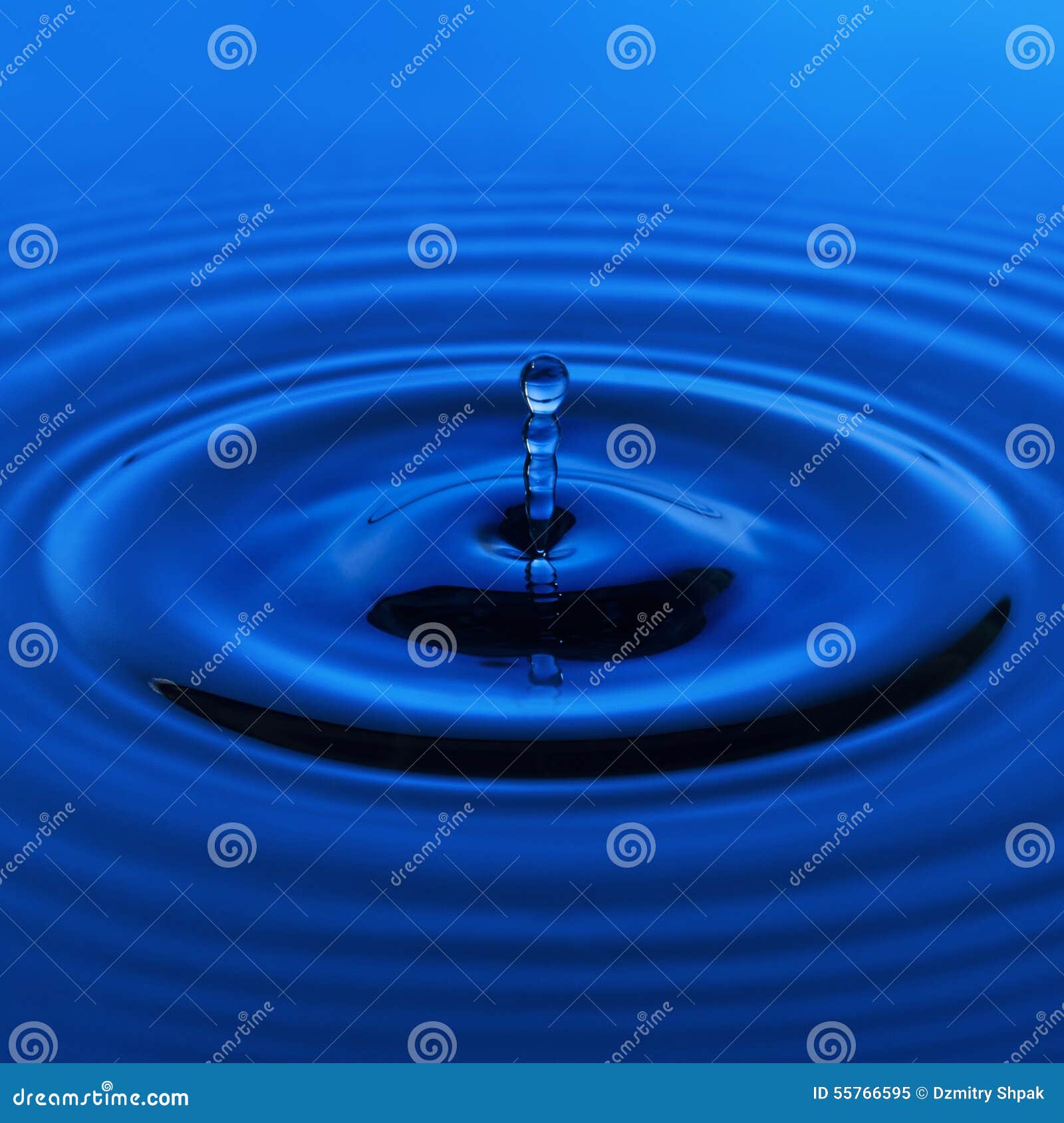 Water Drop in Blue. Design Element Stock Image - Image of clear, liquid ...