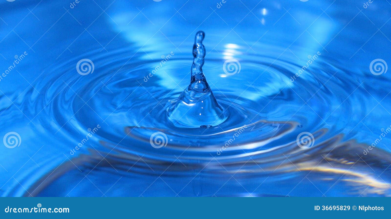 Water drop stock image. Image of purity, blue, landscape - 36695829