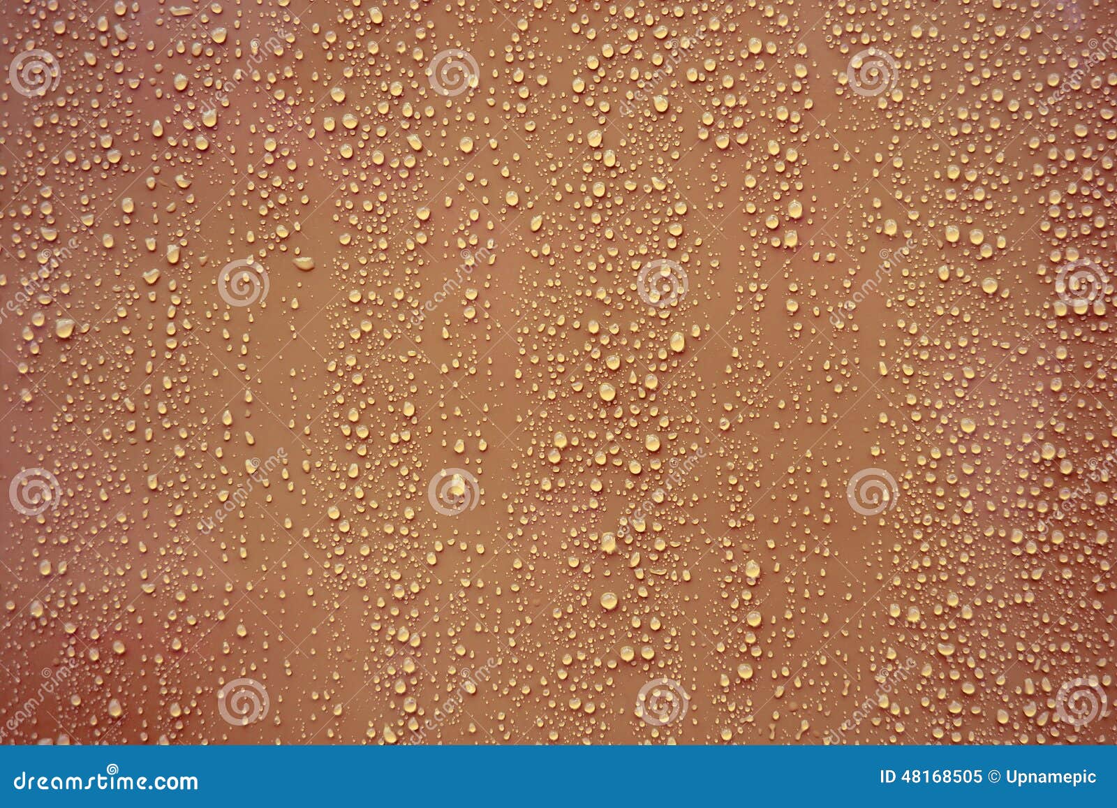 Water Drop on Brown Background. Stock Image - Image of abstract, glass ...