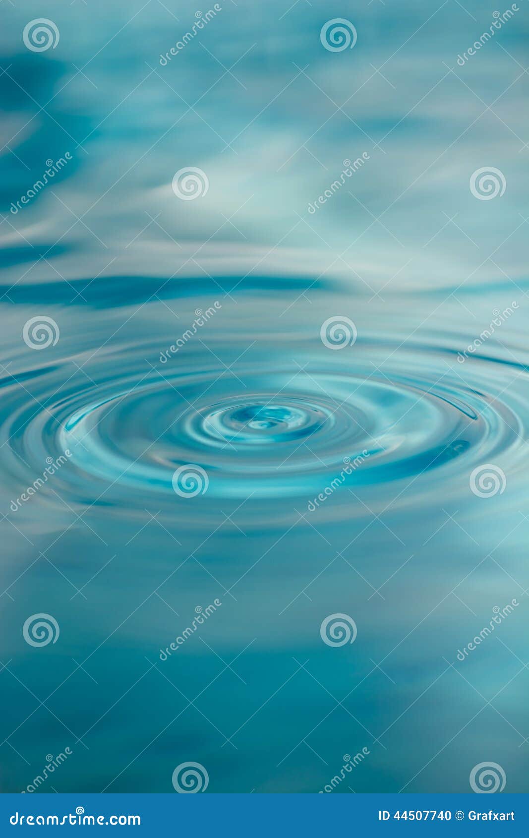 Water Drop on Calm Surface stock photo. Image of meditation - 44507740
