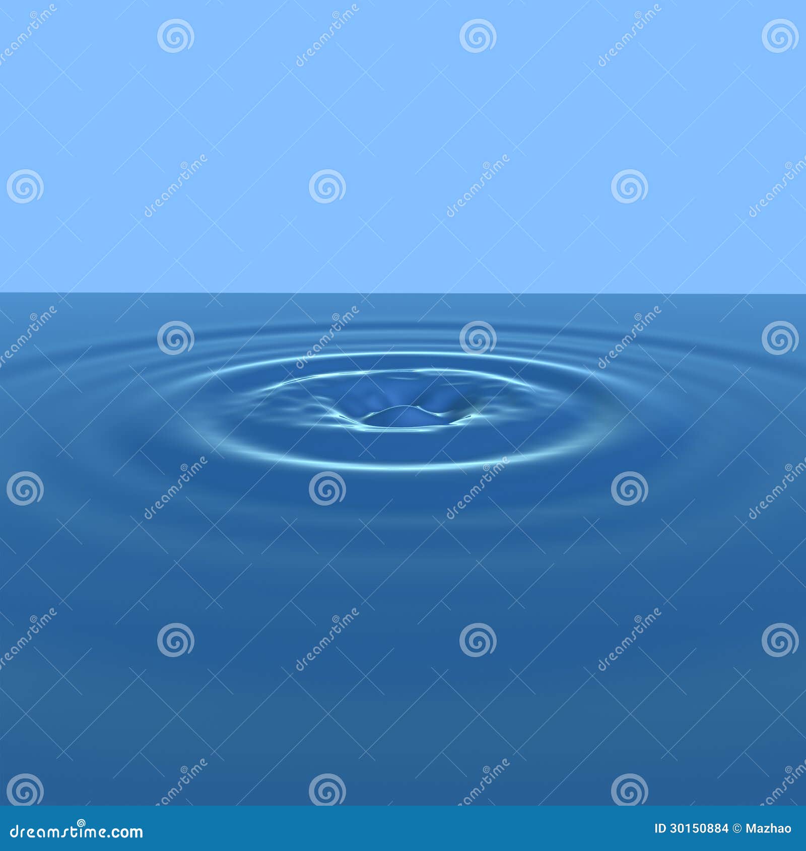 Water ripple stock illustration. Illustration of drop - 30150884