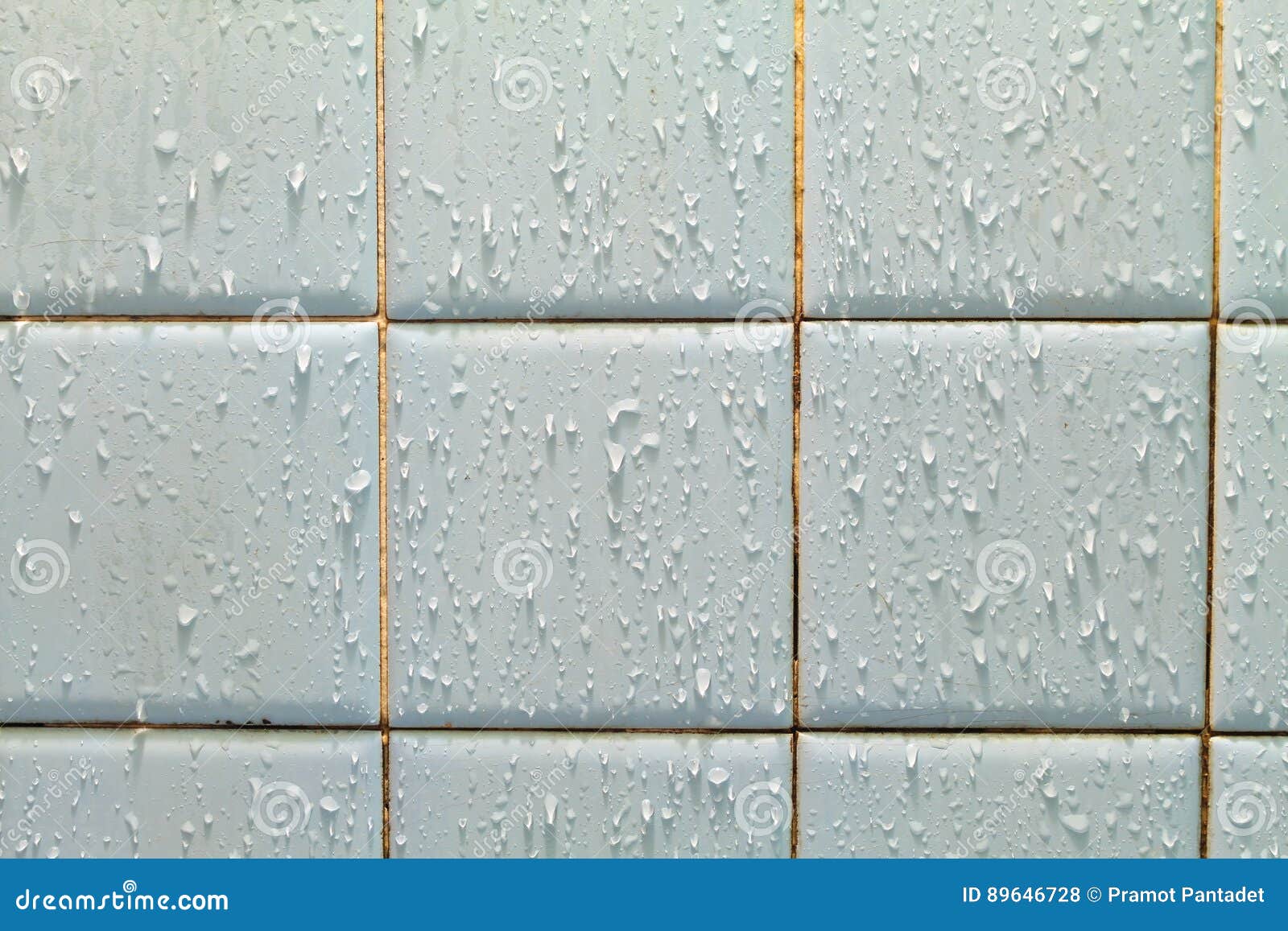 Water Drop on Ceramic Tile Wall Background Stock Photo - Image of clean ...
