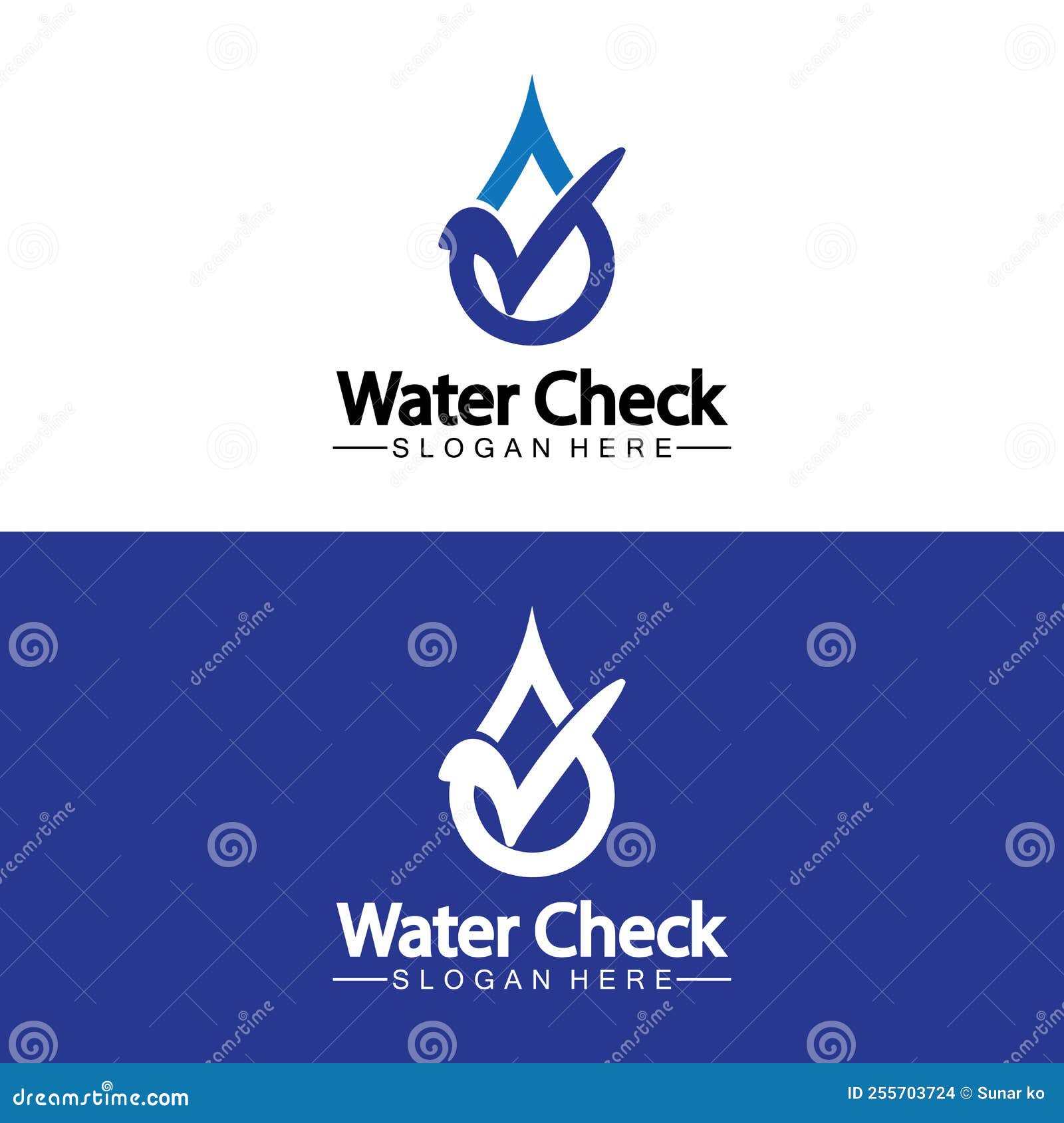 Water Drop Check Logo Vector Icon Illustration Stock Vector - Illustration of liquid, rain ...