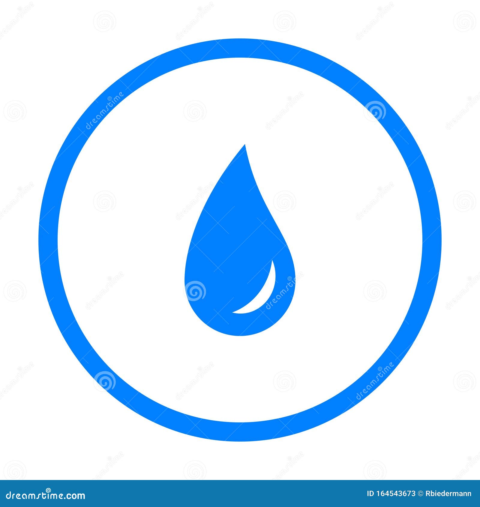 Water drop and circle stock vector. Illustration of symbol - 164543673