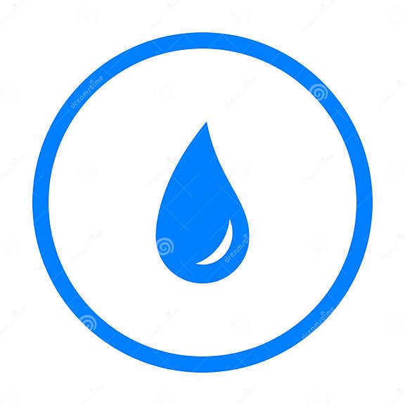 Water drop and circle stock vector. Illustration of symbol - 164543673