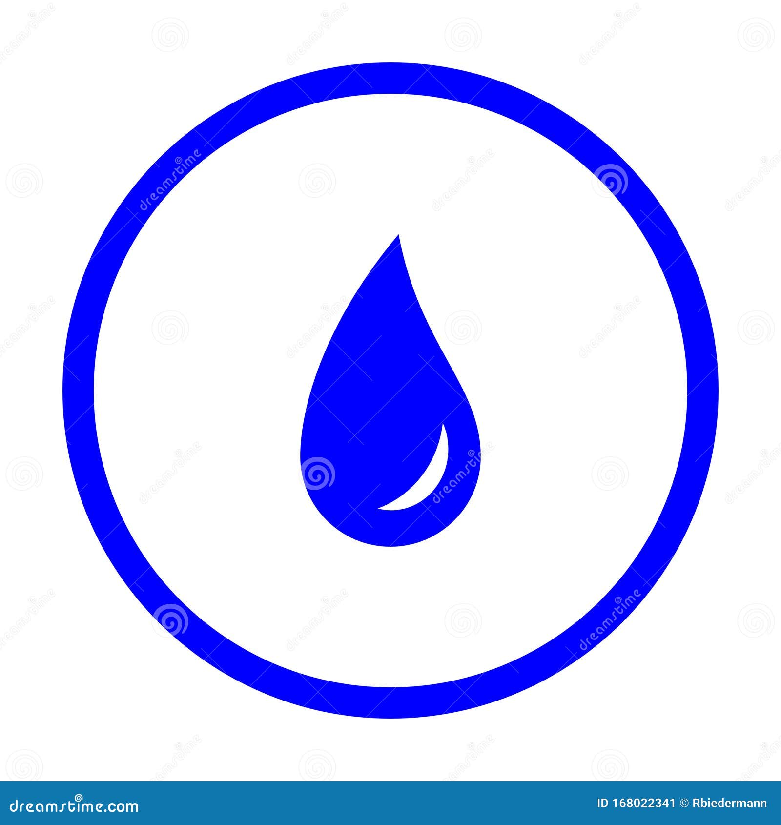 Water drop and circle stock vector. Illustration of round - 168022341