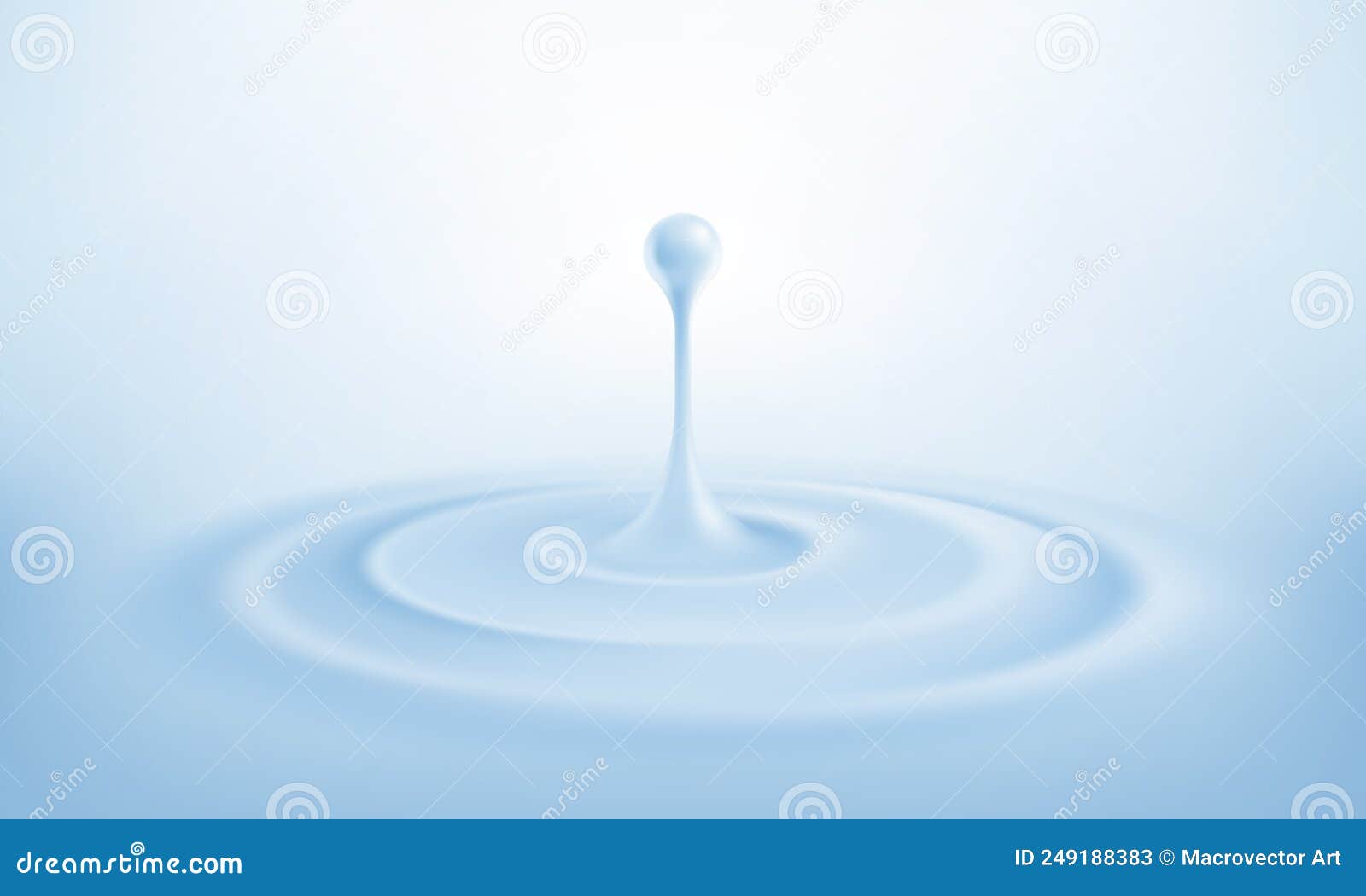 Water Drop Circles Realistic Composition Stock Vector - Illustration of ...