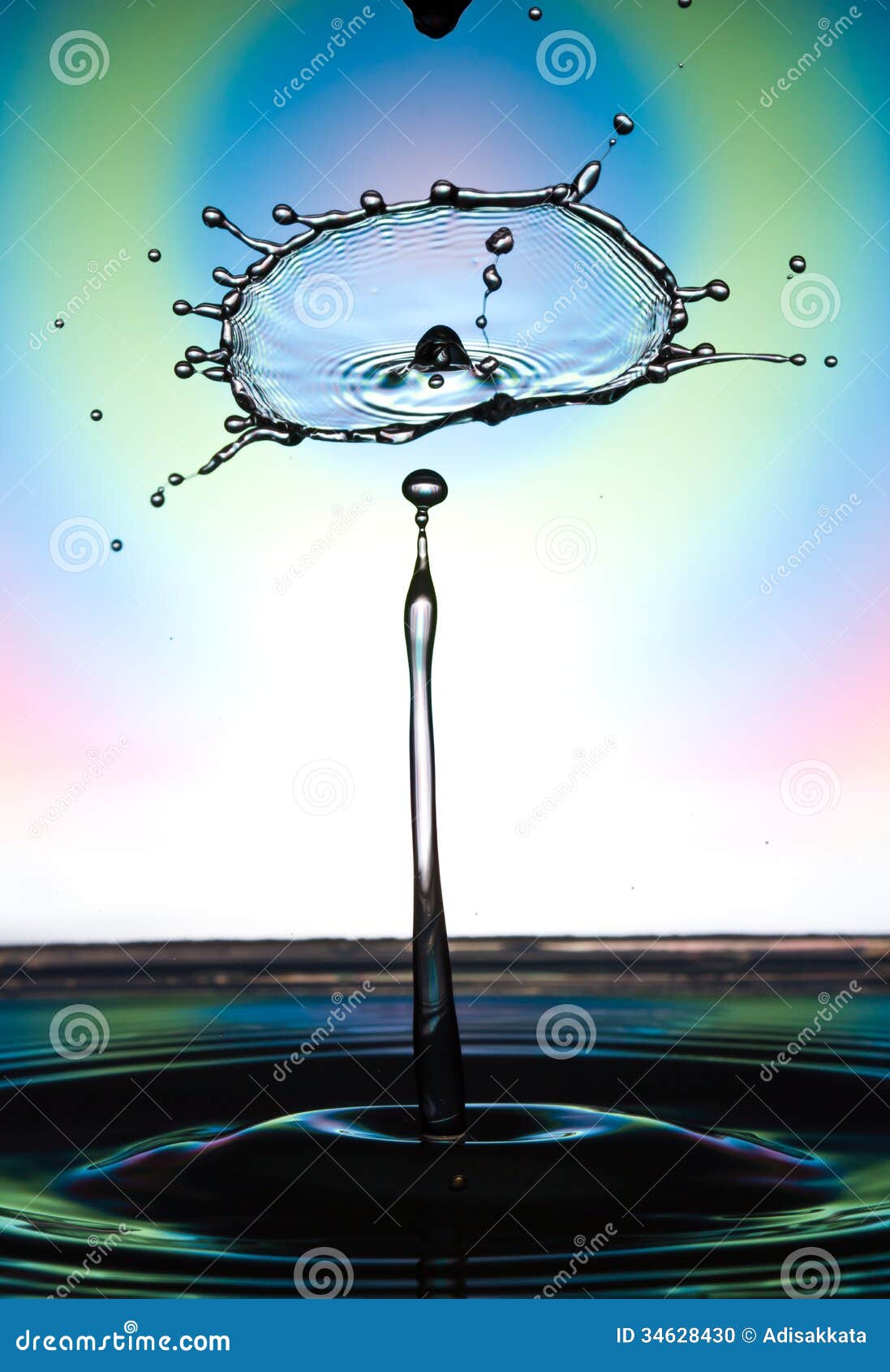 Water drop collision stock photo. Image of wallpaper - 34628430