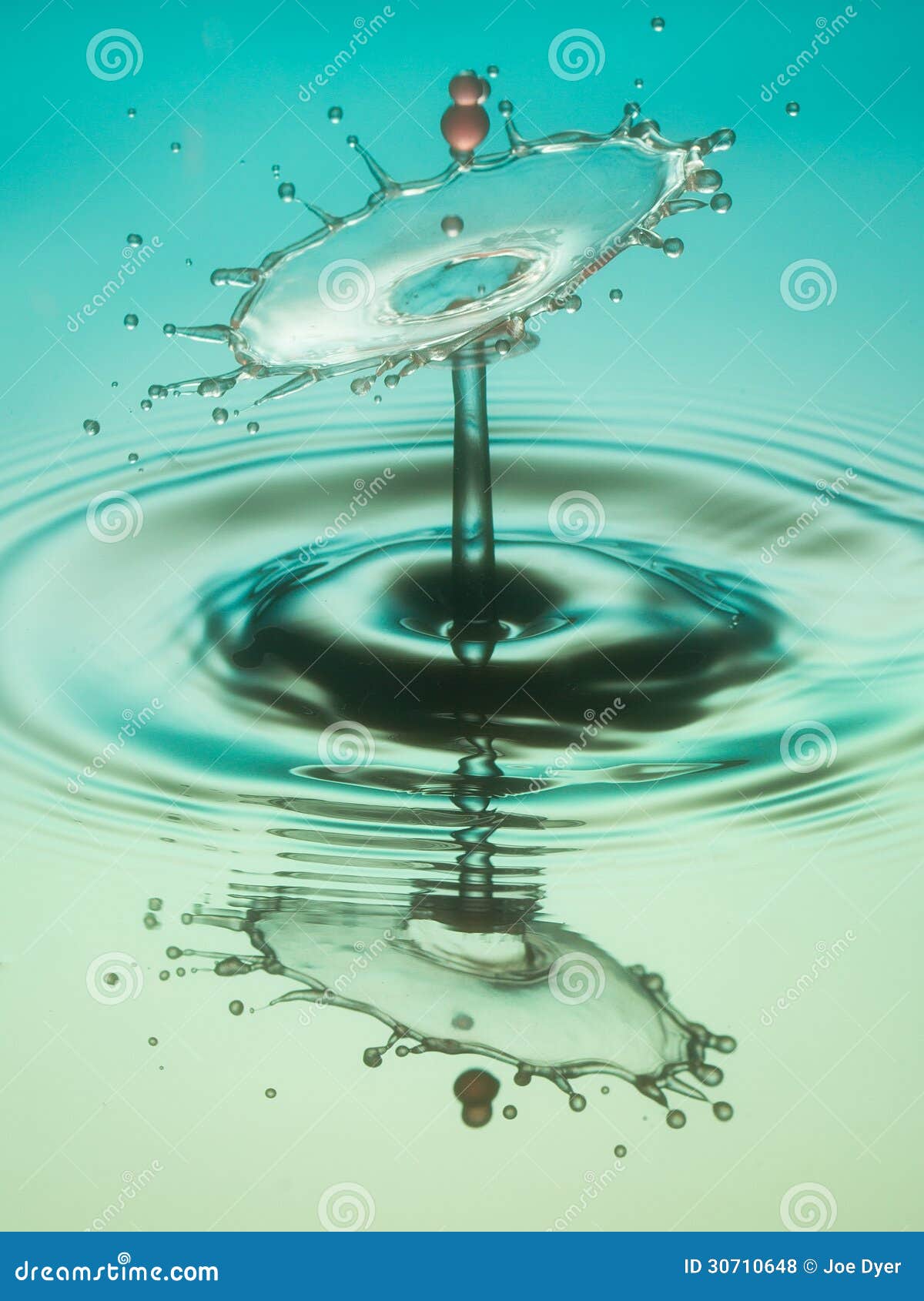 Water Drop Collision stock photo. Image of yellow, water - 30710648