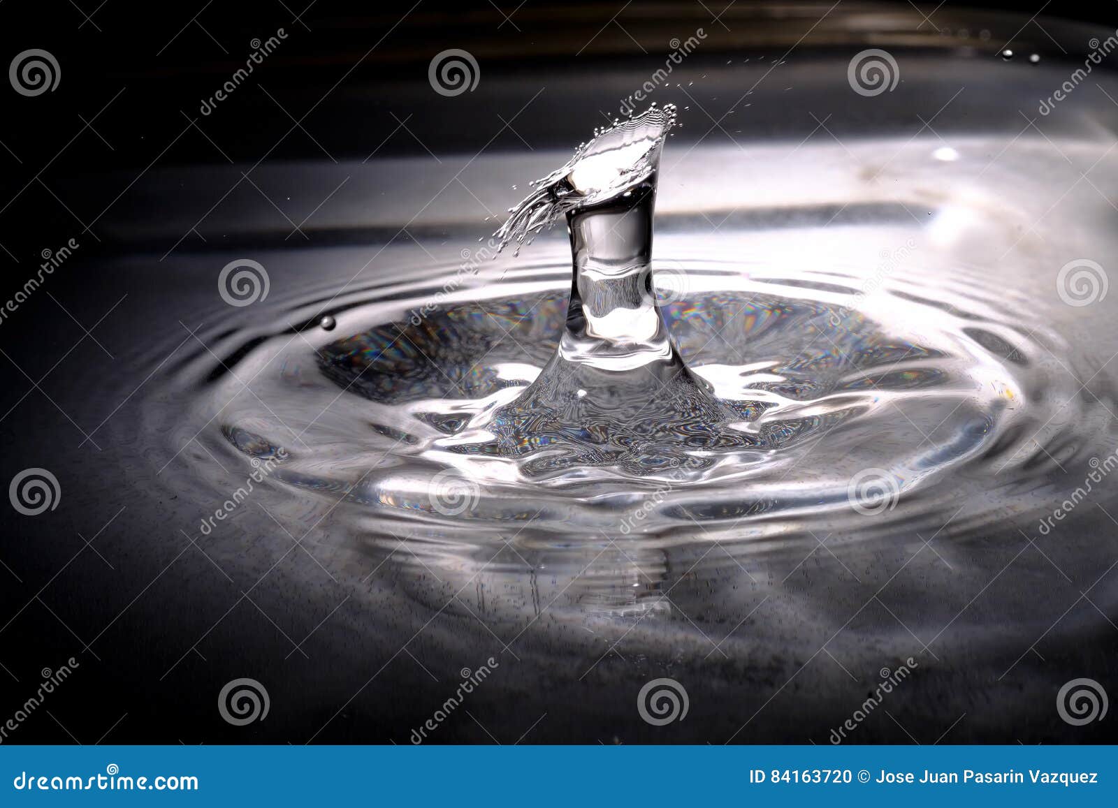 Water drop collision stock photo. Image of splashing - 84163720