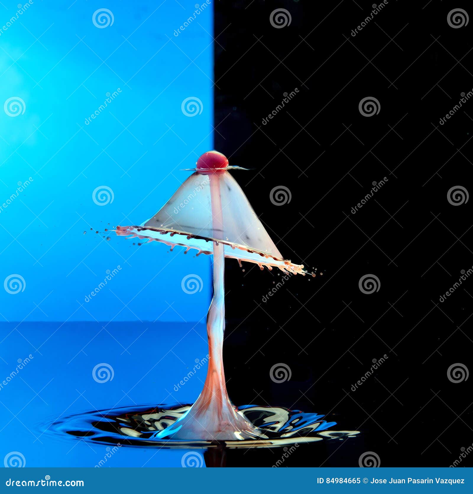 Water drop collision stock image. Image of drops, column - 84984665