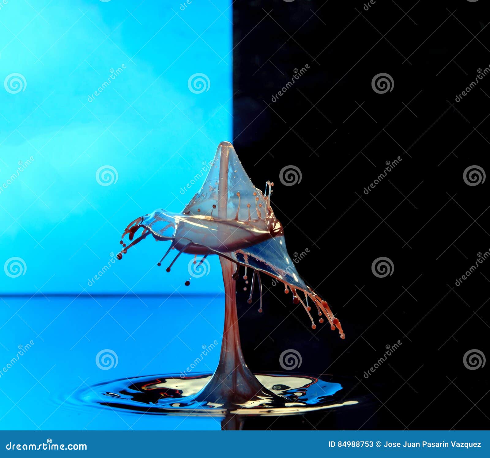 Water drop collision stock image. Image of liquid, falling - 84988753