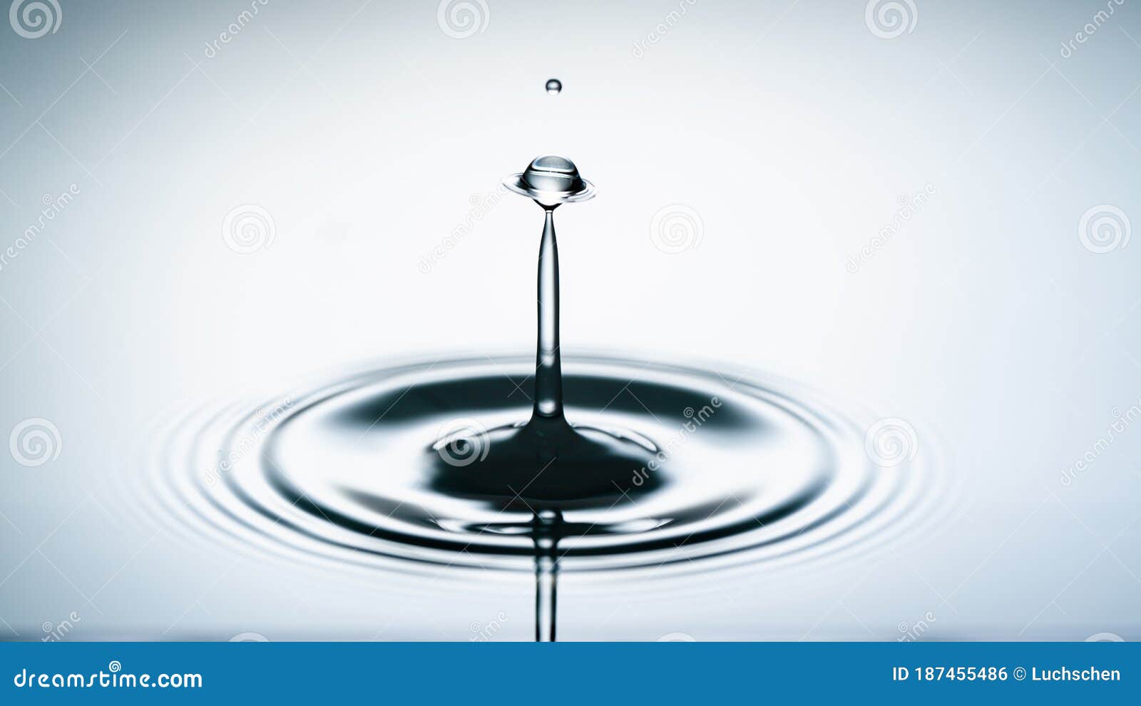 Water Drop Collision. Water Splash Stock Photo - Image of drop, drip ...