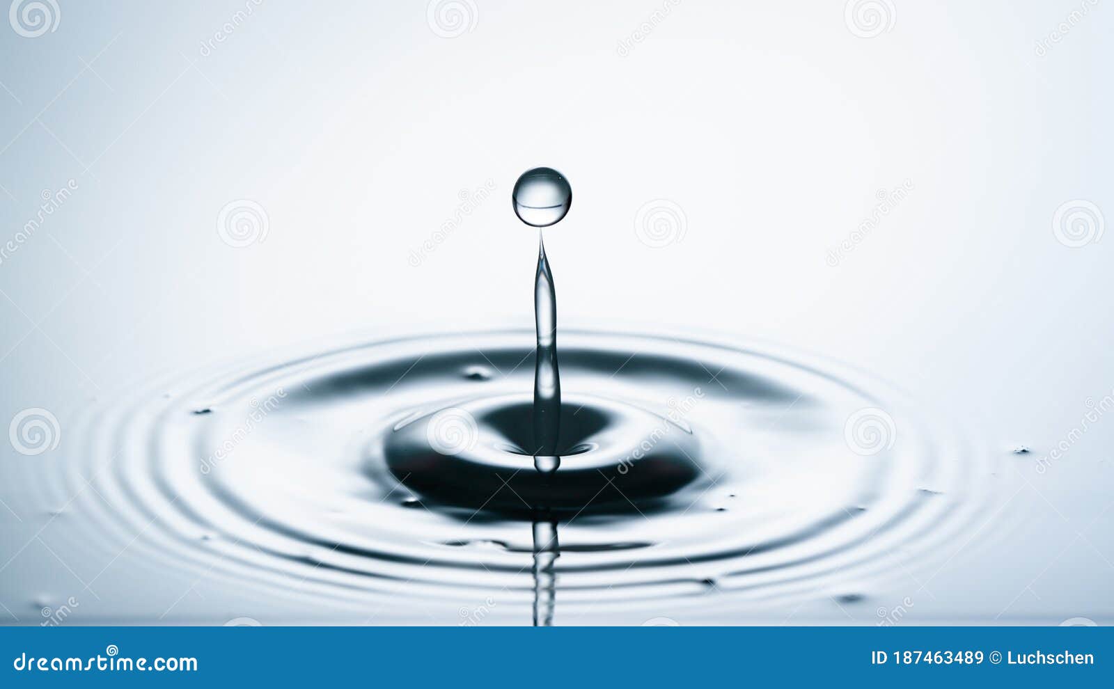 Water Drop Collision. Water Splash Stock Image - Image of water, ripple ...