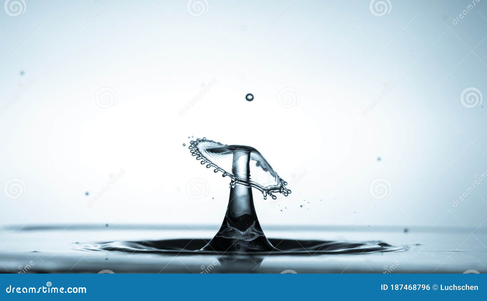 Water Drop Collision. Water Splash Stock Photo - Image of background ...