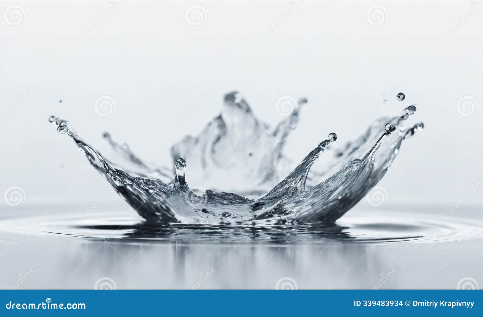 Water Droplet Splashing in a Pool Stock Illustration - Illustration of ...