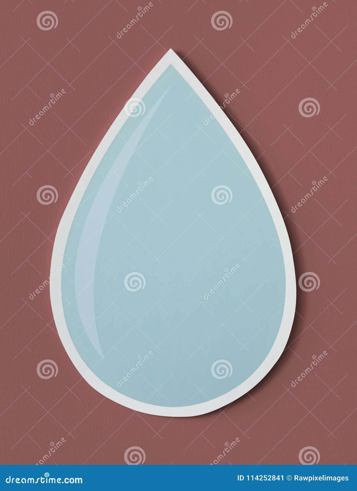 Water drop cut out icon stock illustration. Illustration of element ...