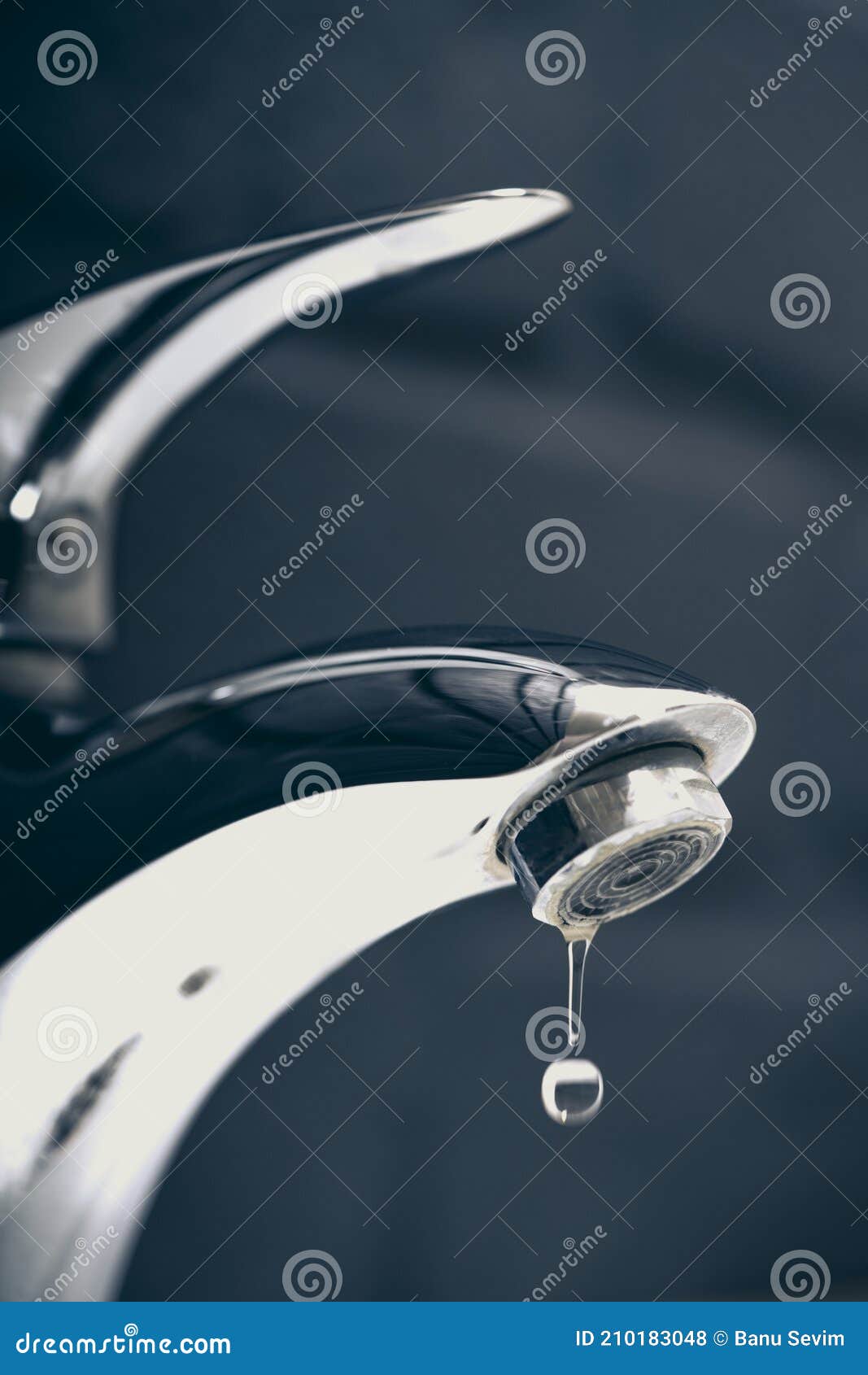 Water Drop Dripping from the Tap Stock Photo - Image of drink, drop ...