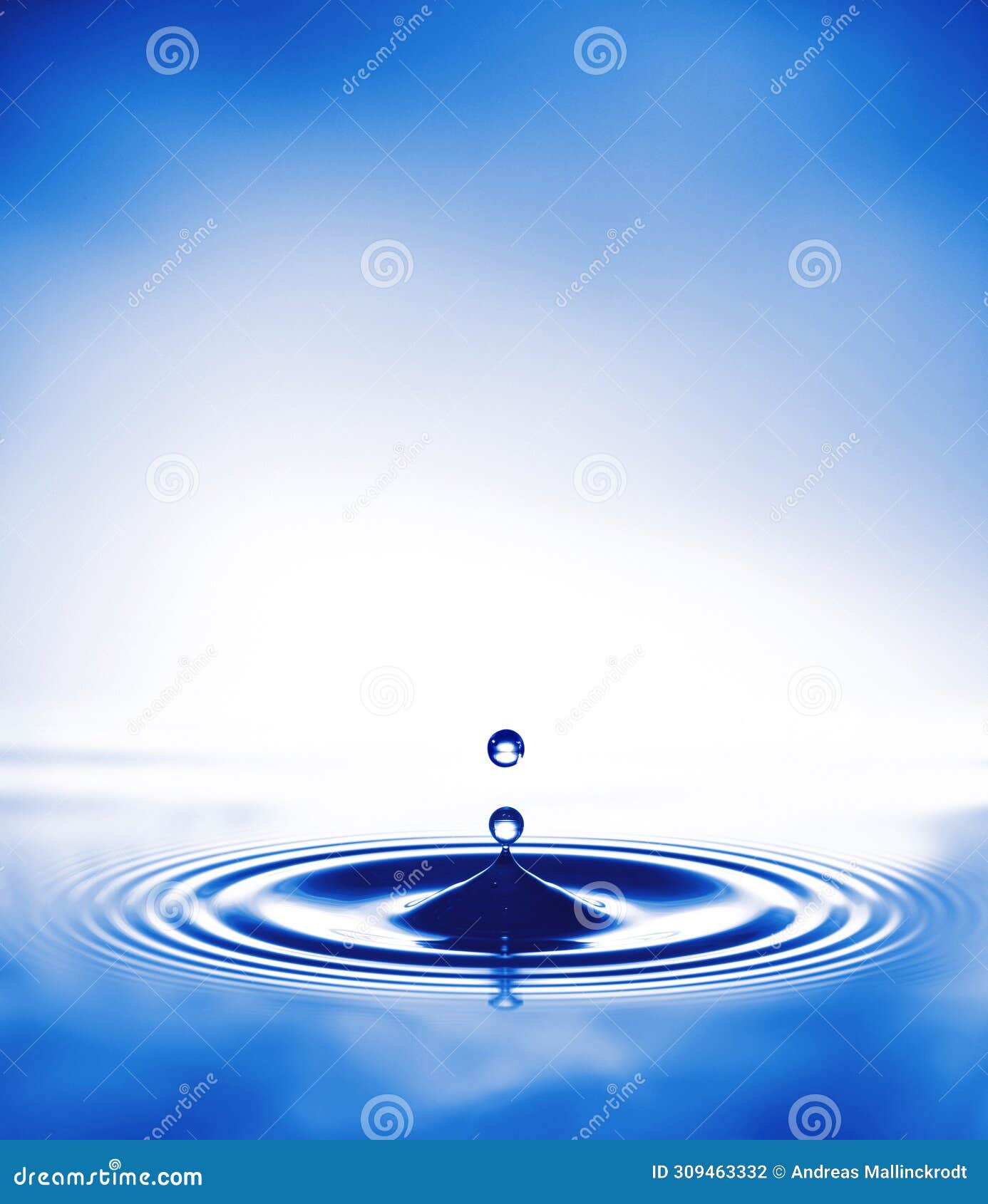 Water Drop Dripping, Causing Circular Waves Stock Photo - Image of ...