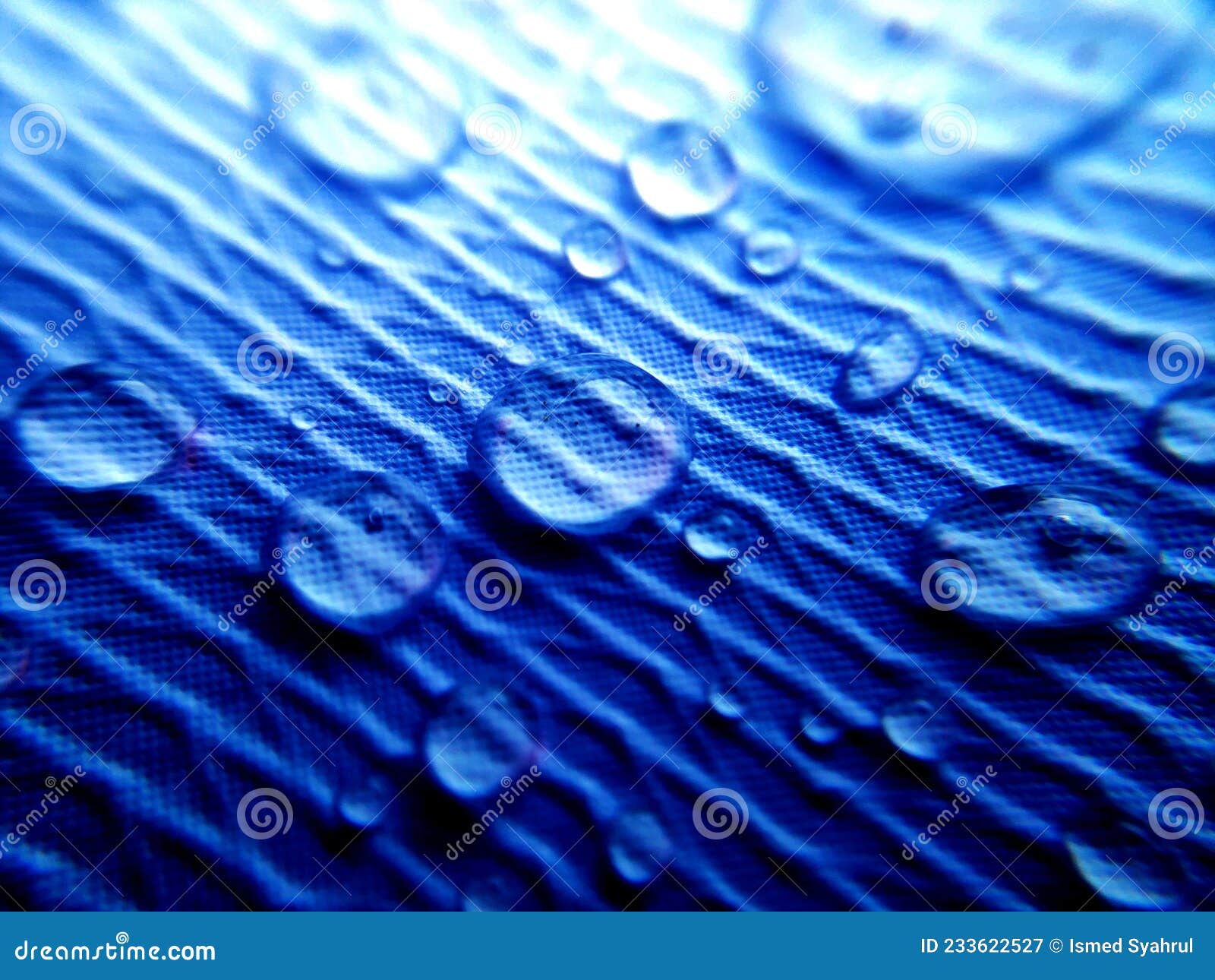 Water Drop on Fabric Textured Surface. Stock Image - Image of chemical ...