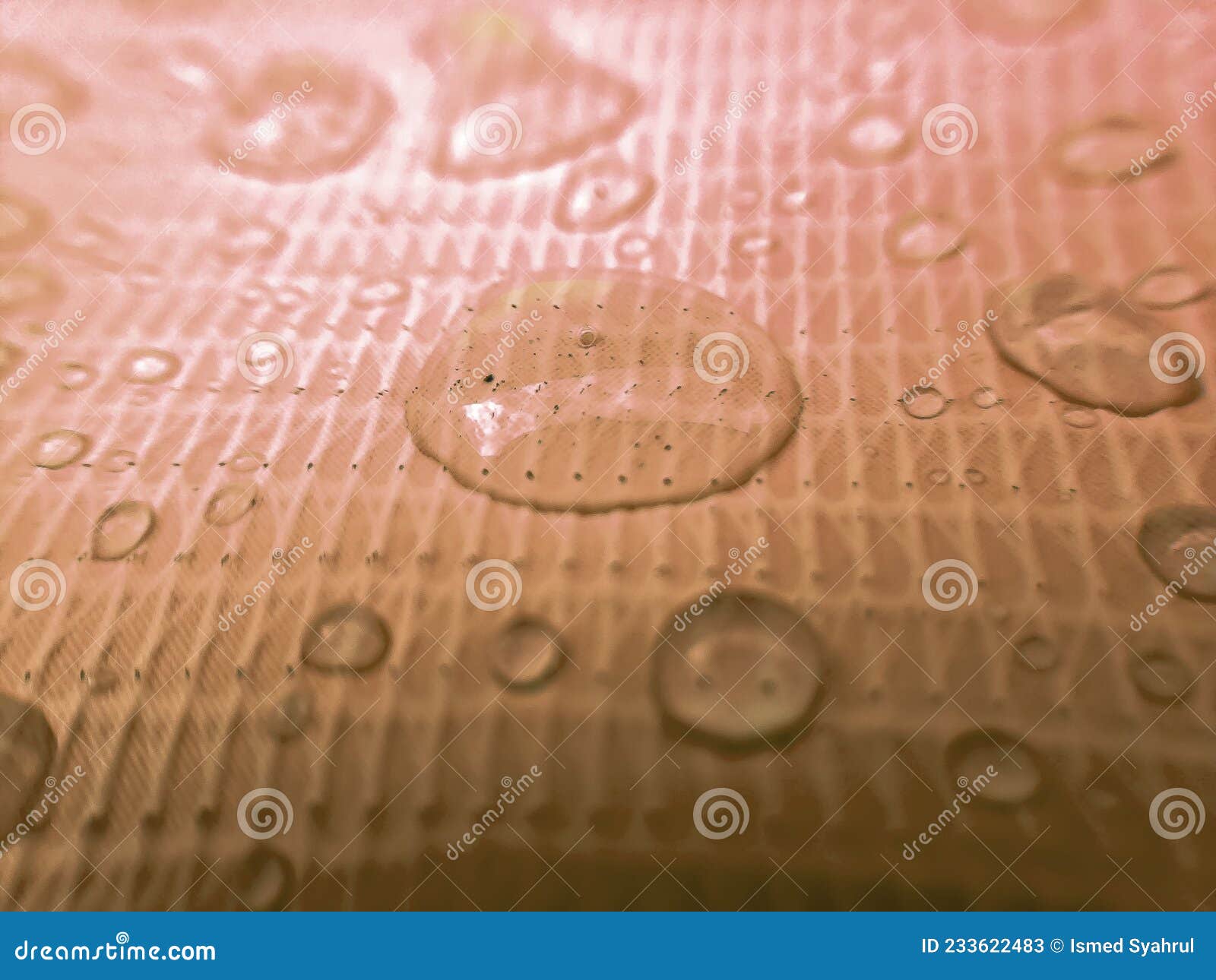 Water Drop on Fabric Textured Surface. Stock Image - Image of moisture ...