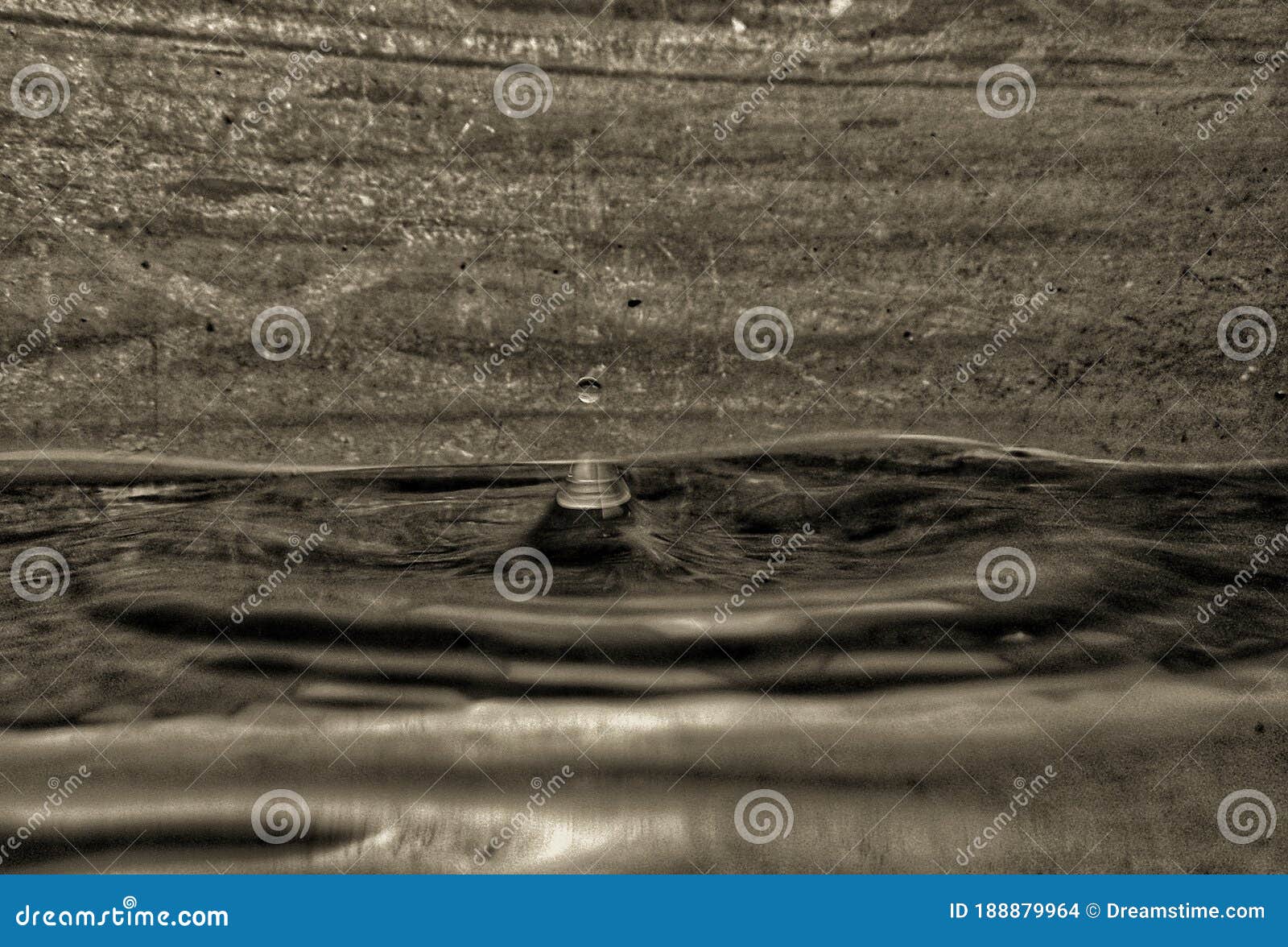 Water Drop Fall in the Water from Height Stock Photo - Image of ...