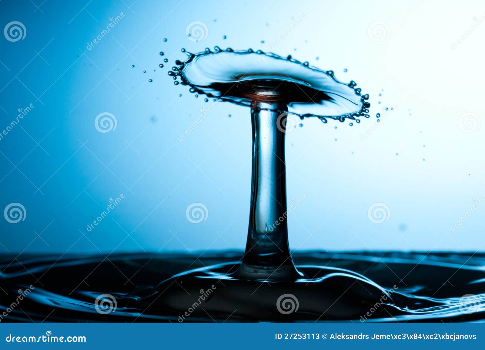Water Drop Falling and Colliding Stock Image - Image of falling ...