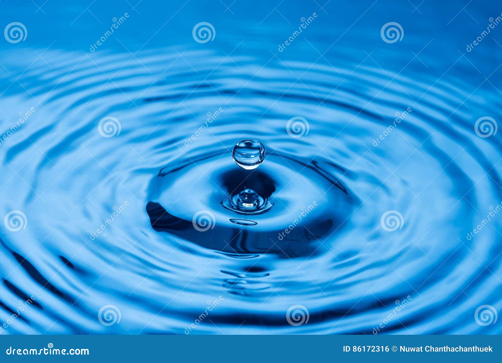 Water drop falling down. stock photo. Image of crown - 86172316