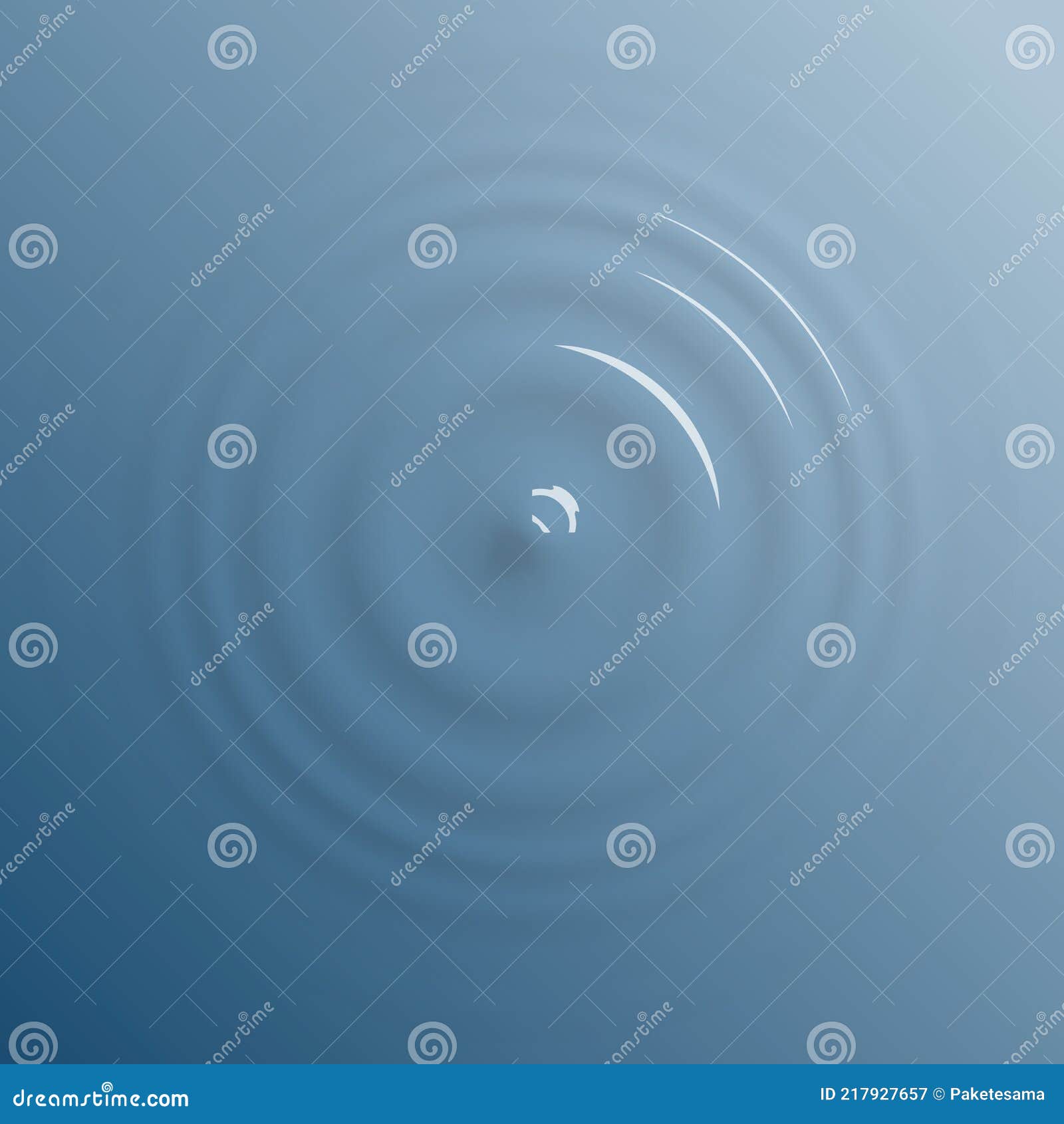 Water Drop Falling on Water Surface, Top View Background Stock Vector ...