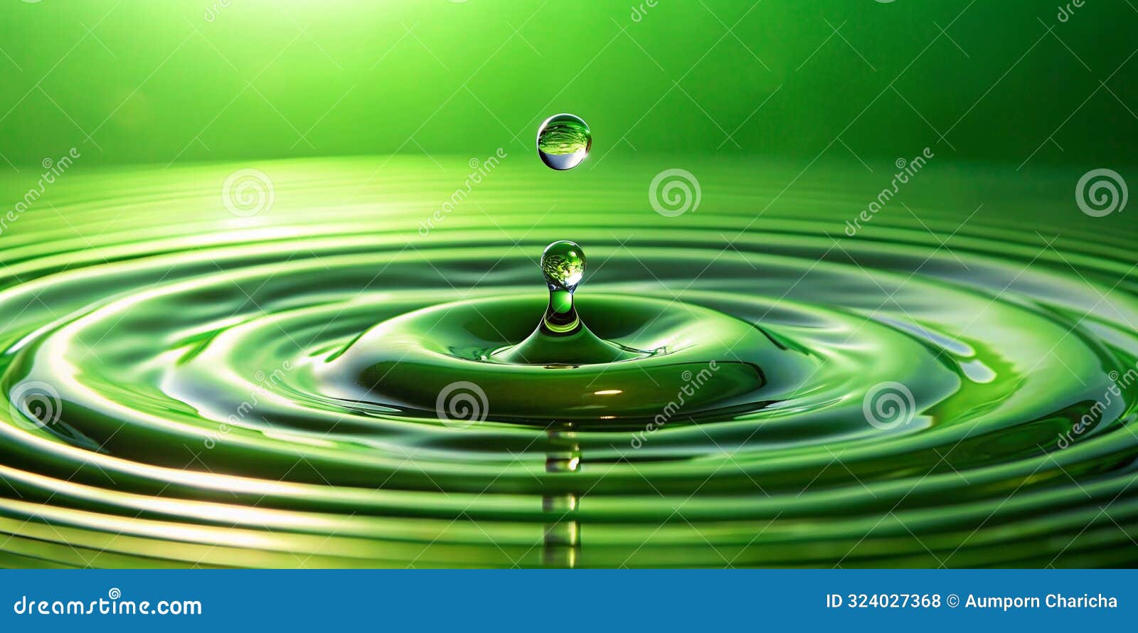 Water Drop Falling into Water Splash Effect after Collision a Falling ...