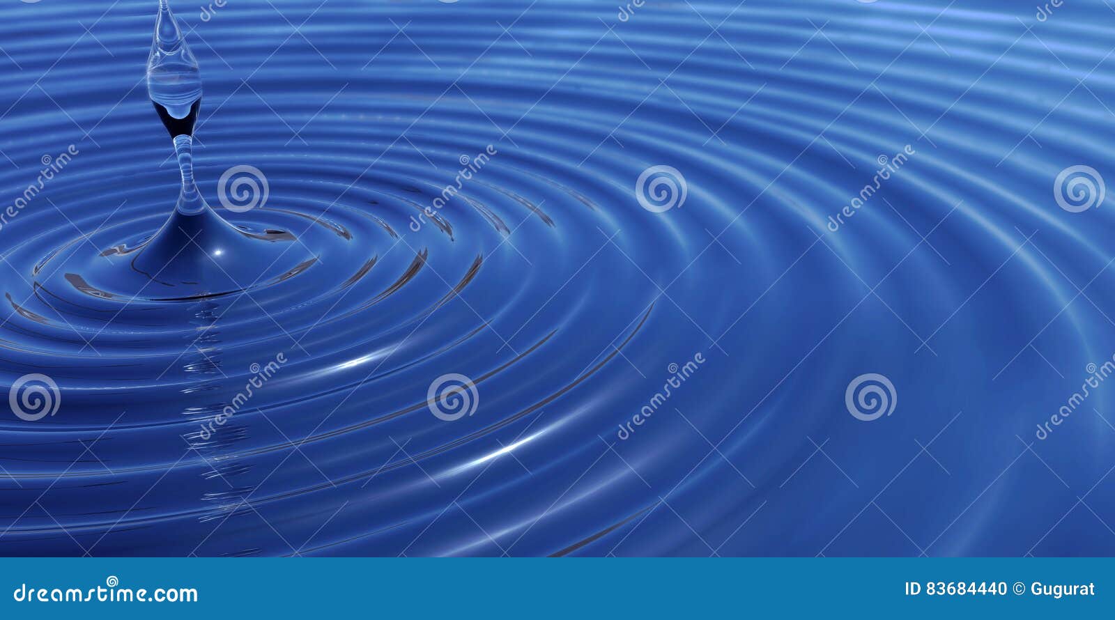 Water Drop Falling Wave Circle on Background Stock Illustration ...