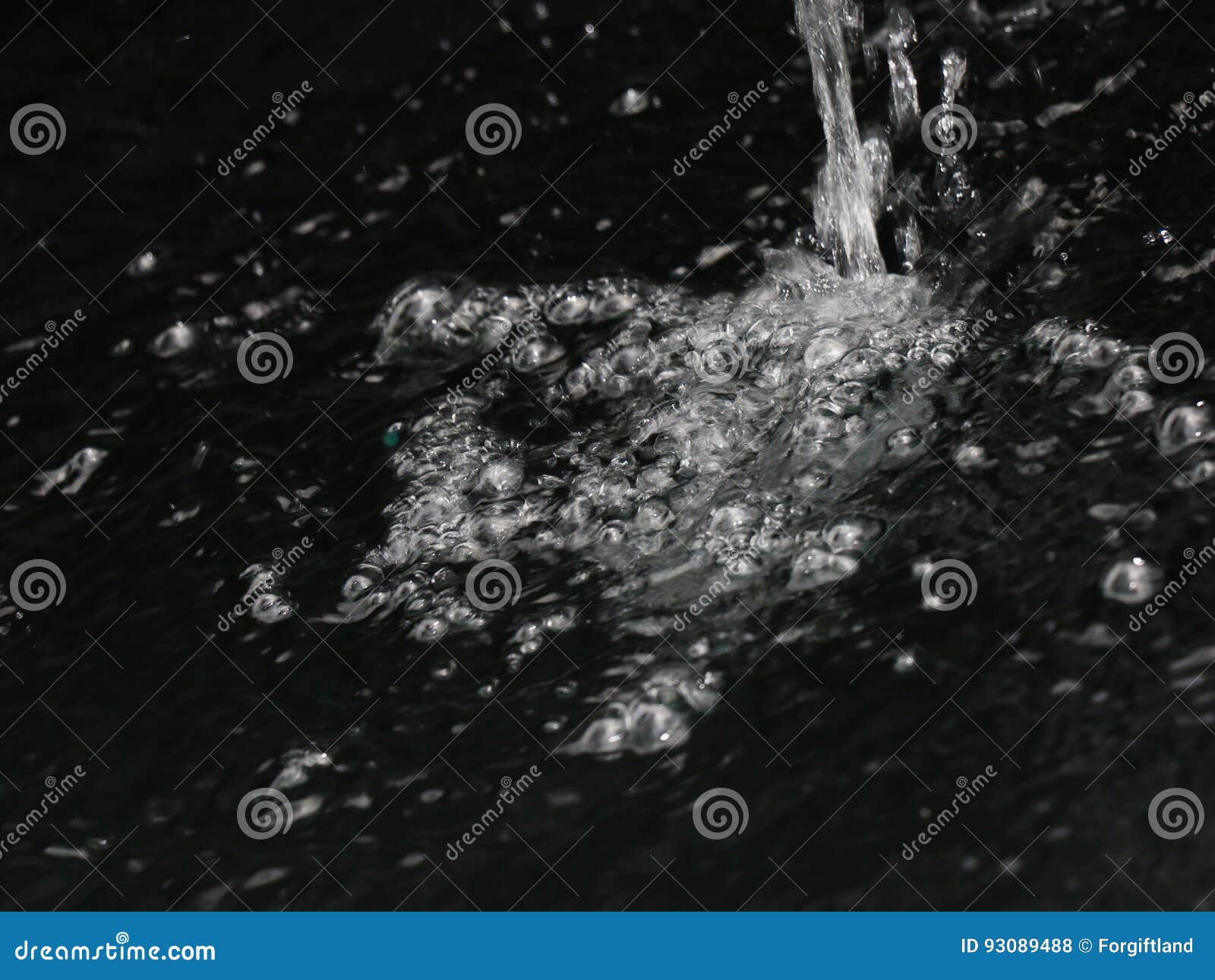 Water Drop,focus at Clear Water Drop on Floor with Bubble Stock Photo ...