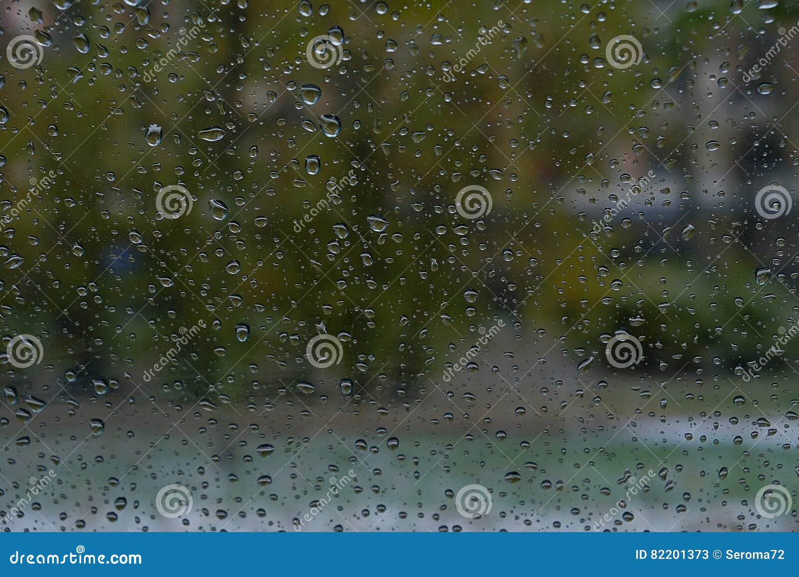 Water Drop, on Glass and Dripping Down Stock Image - Image of season ...