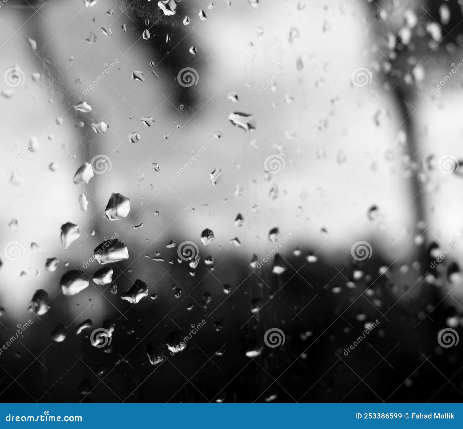 Water Drop on Glass, Raining Stock Image - Image of darkness, line ...