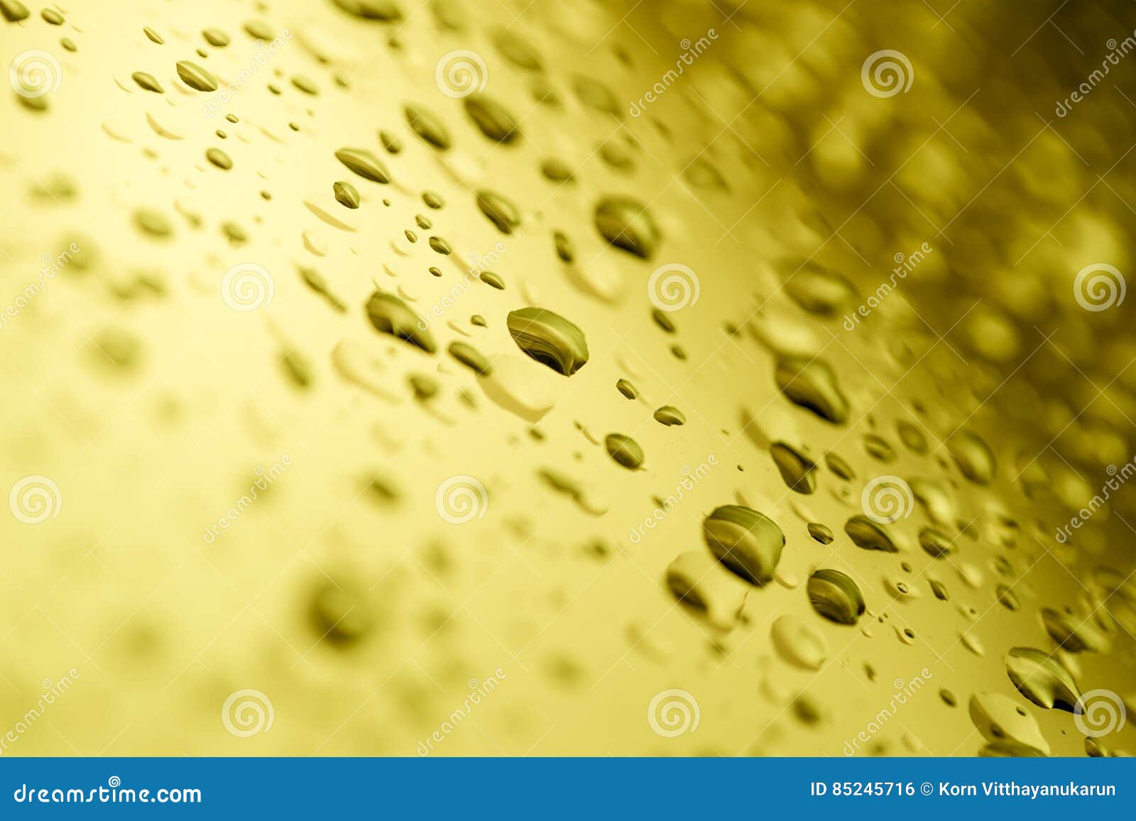Water Drop Gold Color. stock photo. Image of luxury, raining - 85245716