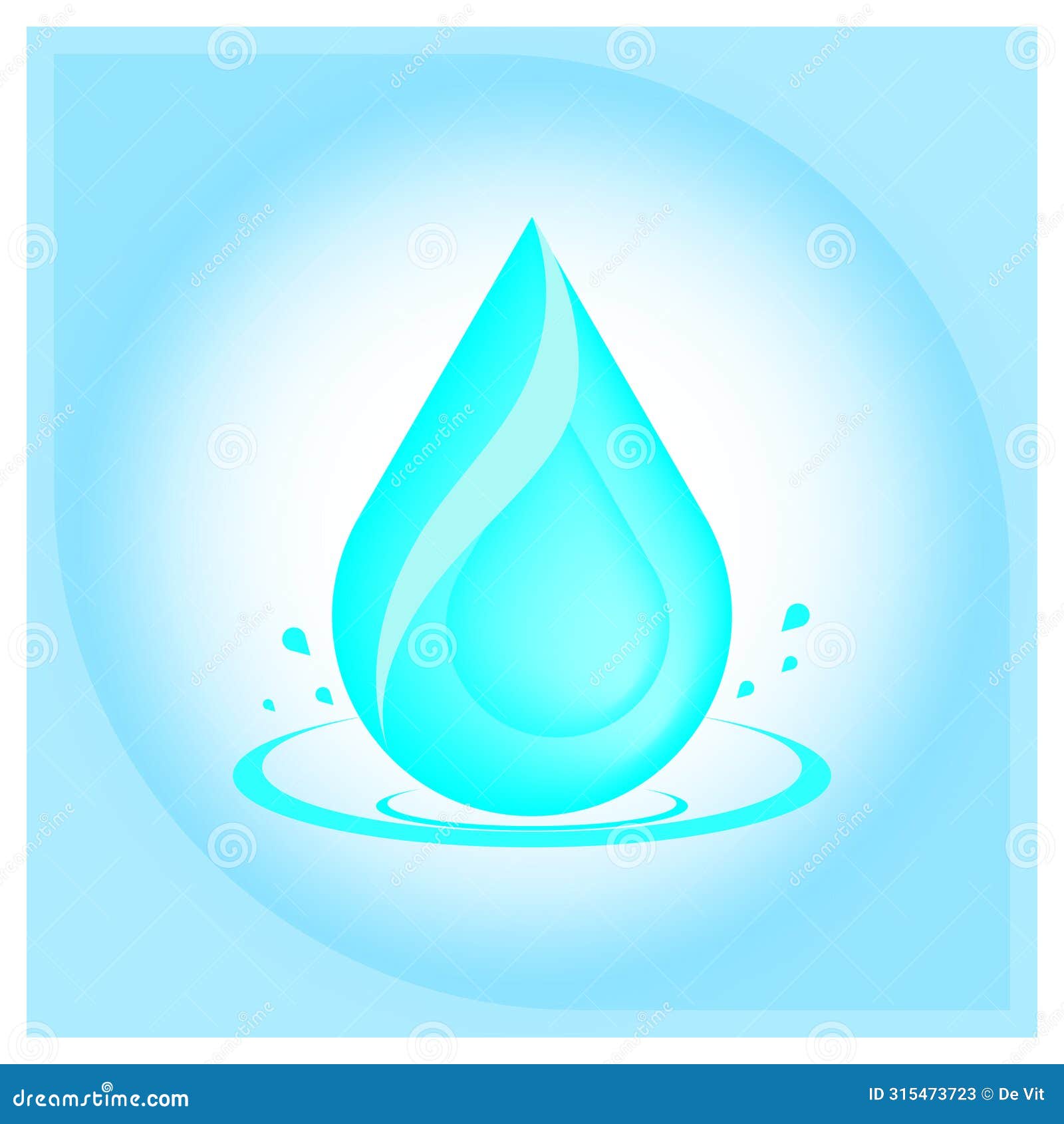 Water Drop Graphic Illustration Template Stock Illustration ...