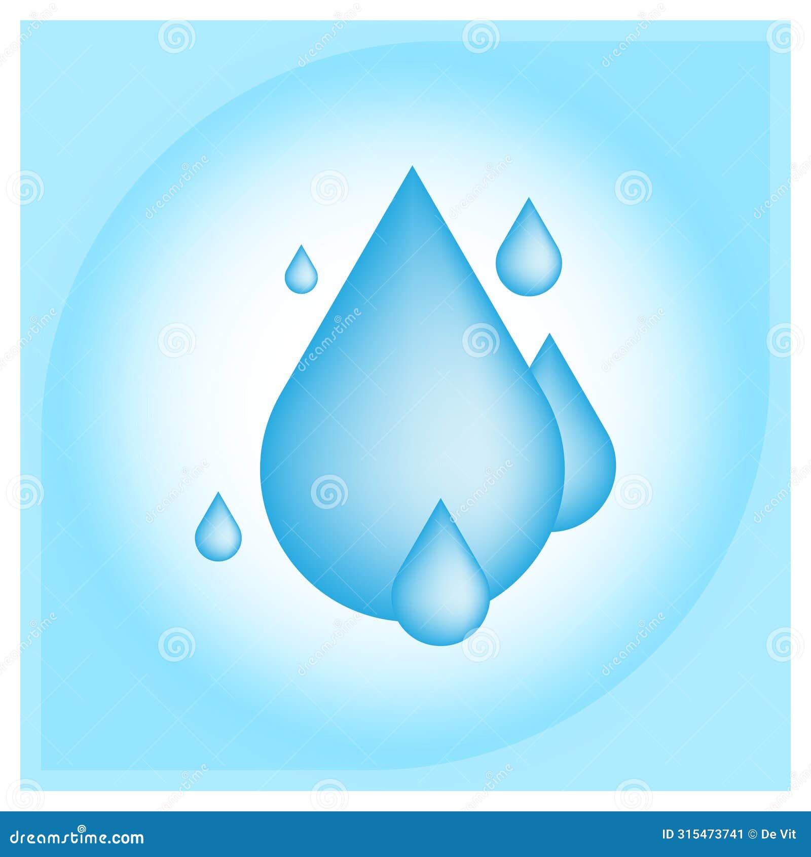 Water Drop Graphic Illustration Template Stock Illustration ...