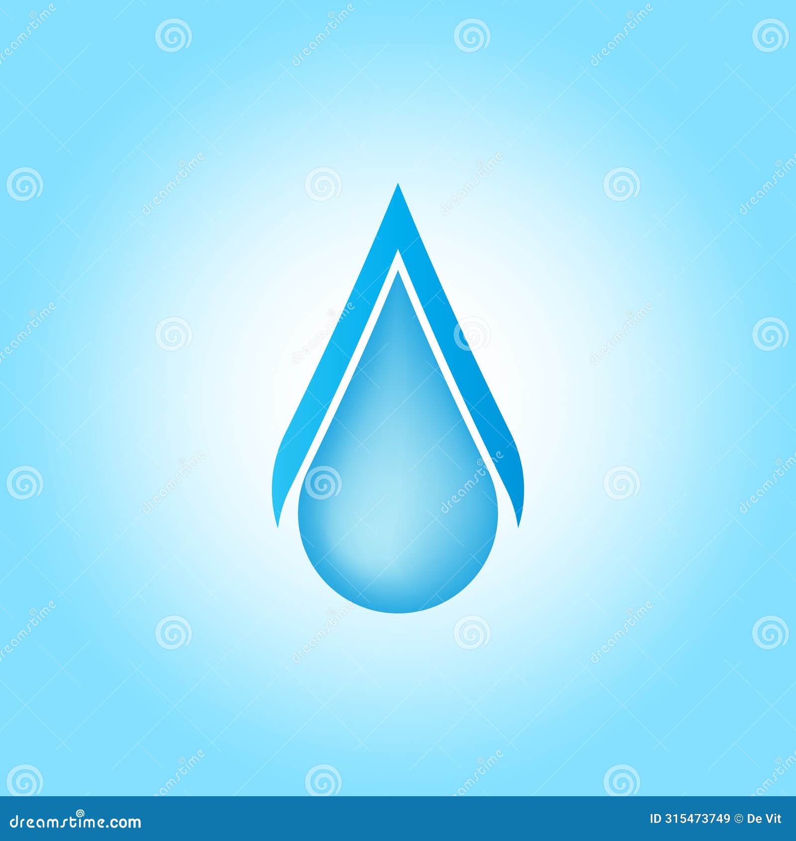 Water Drop Graphic Illustration Template Stock Illustration ...