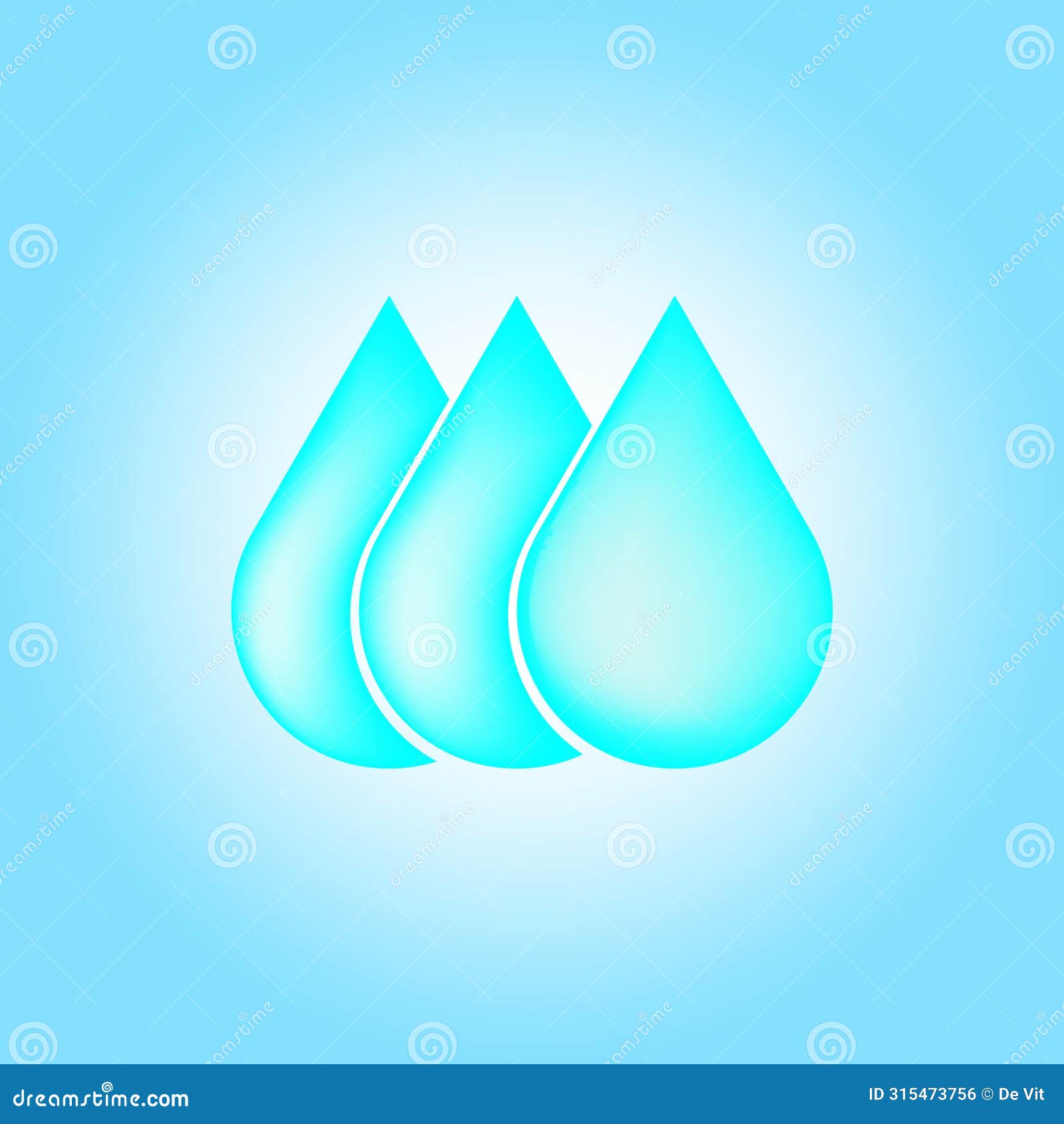 Water Drop Graphic Illustration Template Stock Illustration ...