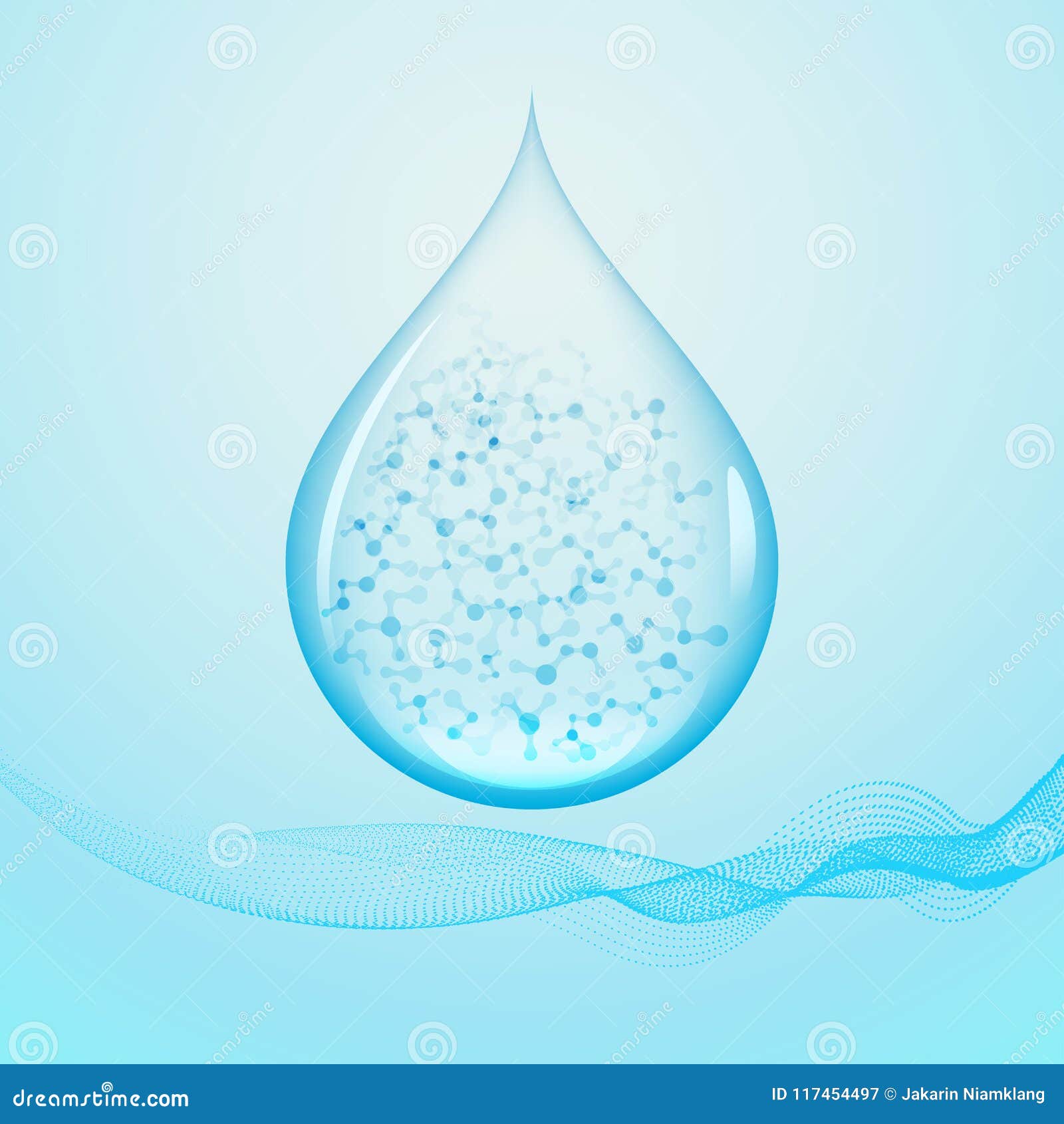 Water drop stock vector. Illustration of concept, liquid - 117454497