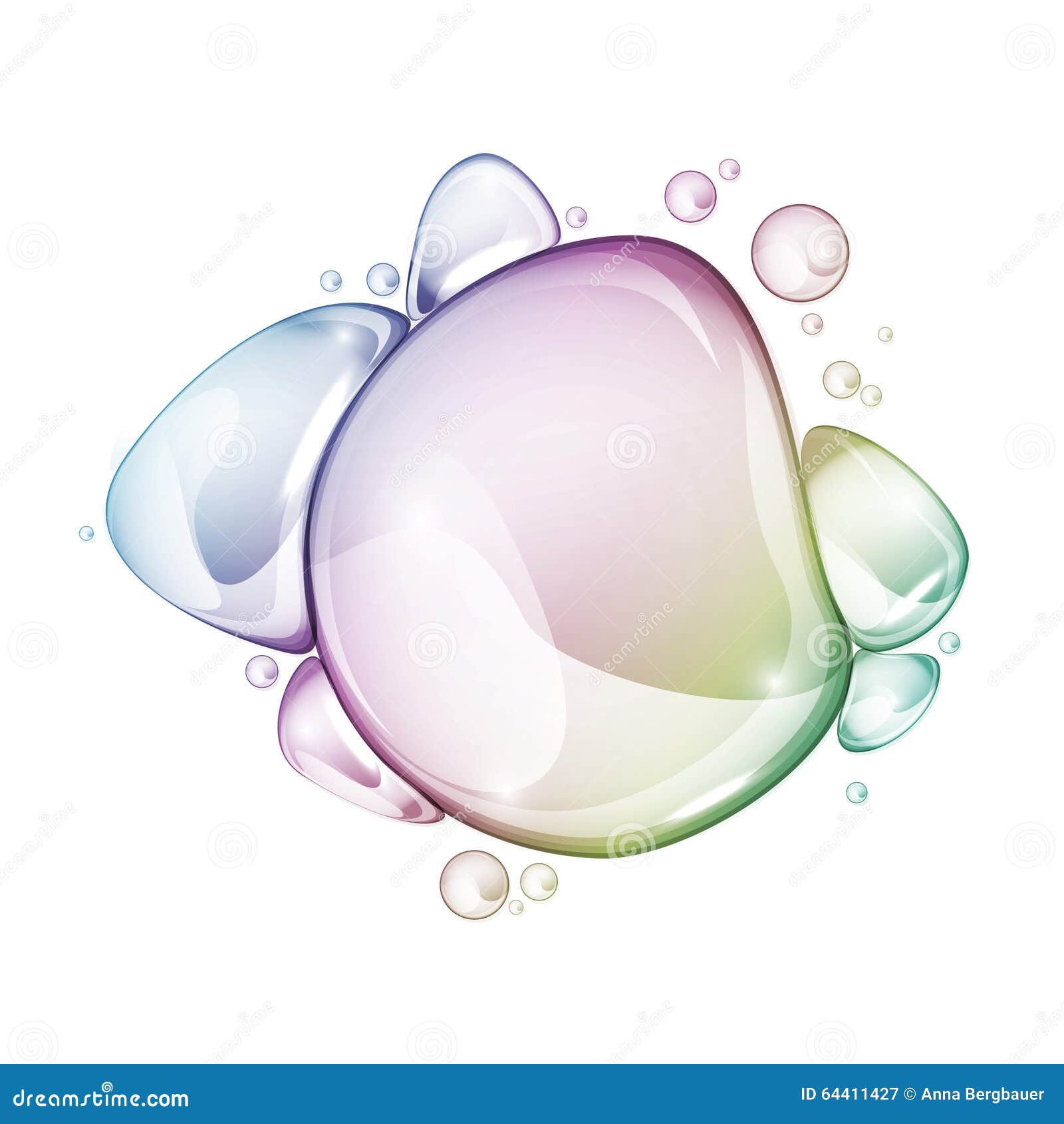 Water drop group rainbow stock vector. Illustration of liquid - 64411427
