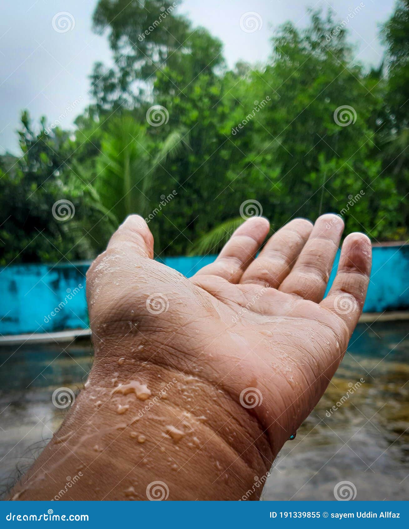 Water drop in hand stock image. Image of muscle, finger - 191339855